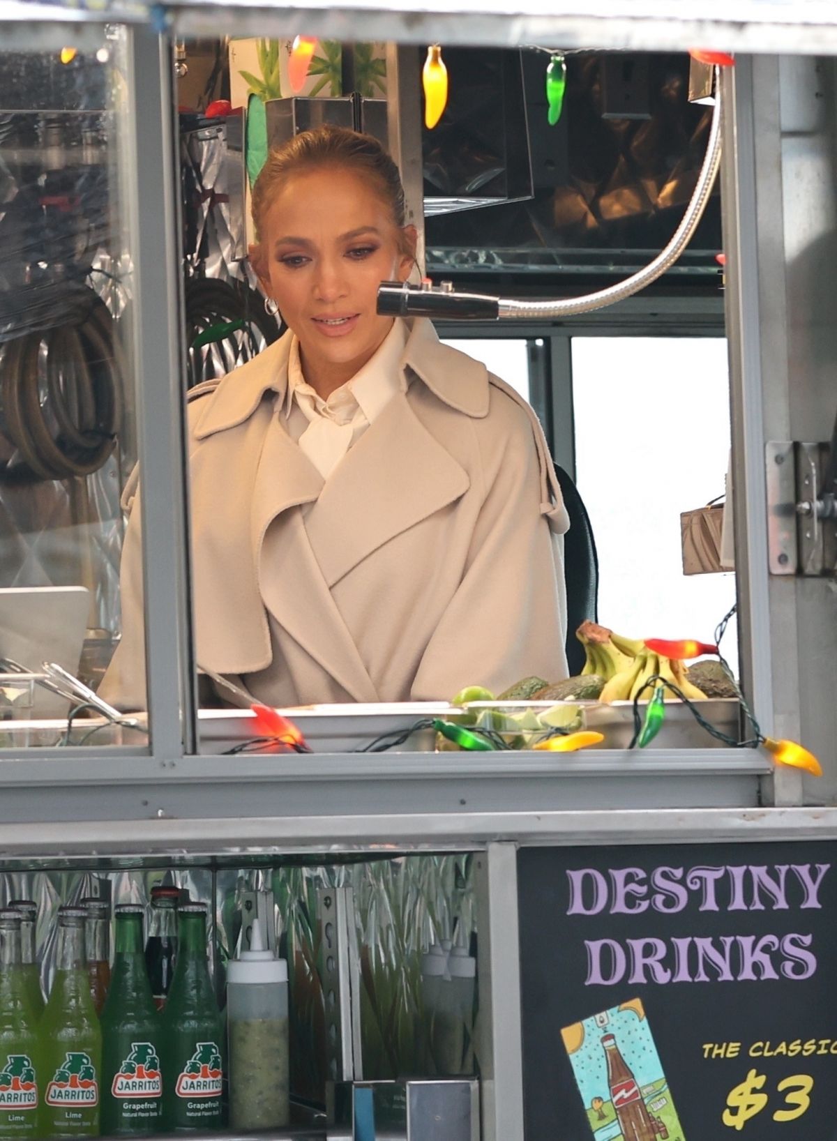 JENNIFER LOPEZ Films Scenes for Office Romance with Bradley Whitford ...