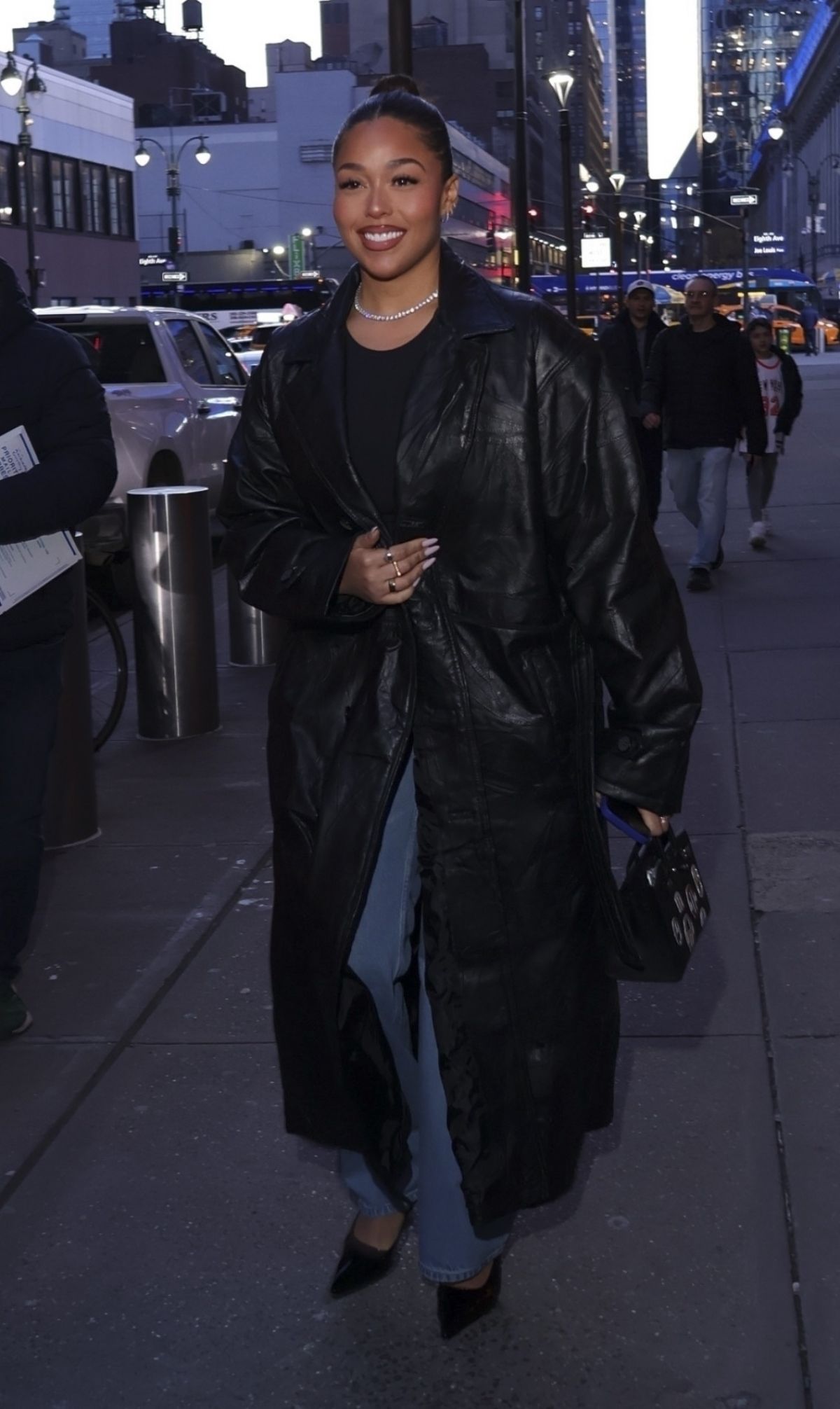 JORDYN WOODS Arrives for Knicks Game at Madison Square Garden in New ...