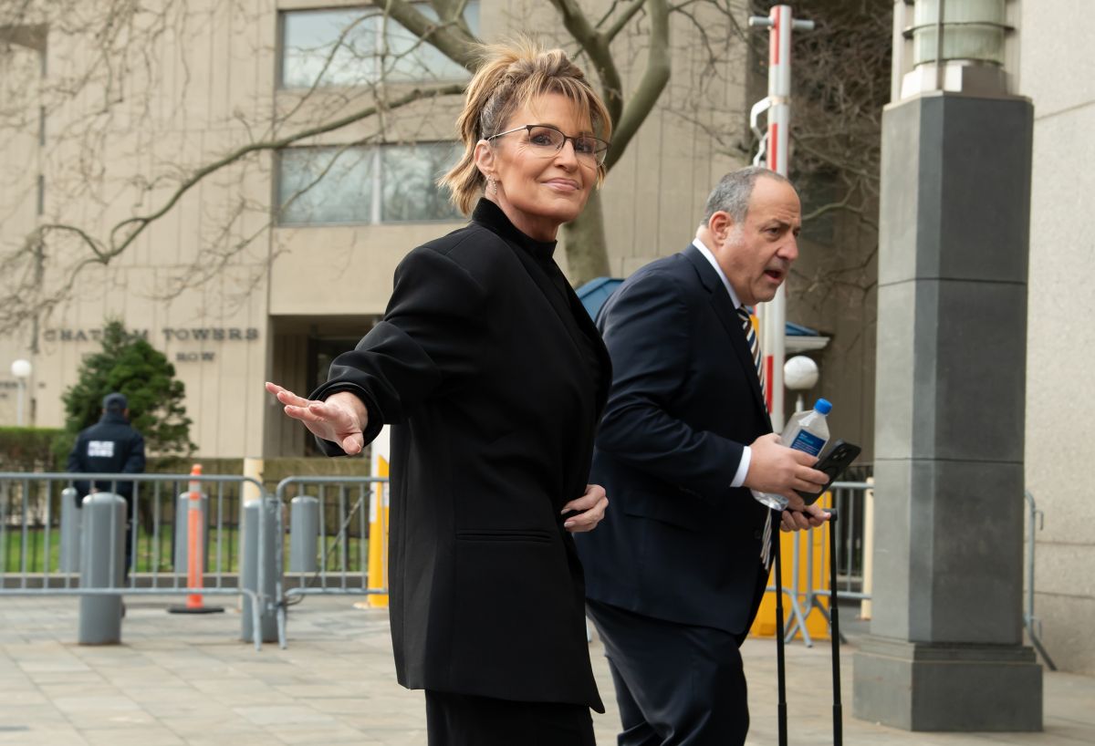 SARAH PALIN Arrives at Jury Trial Against New York Times 04/14/2025 ...