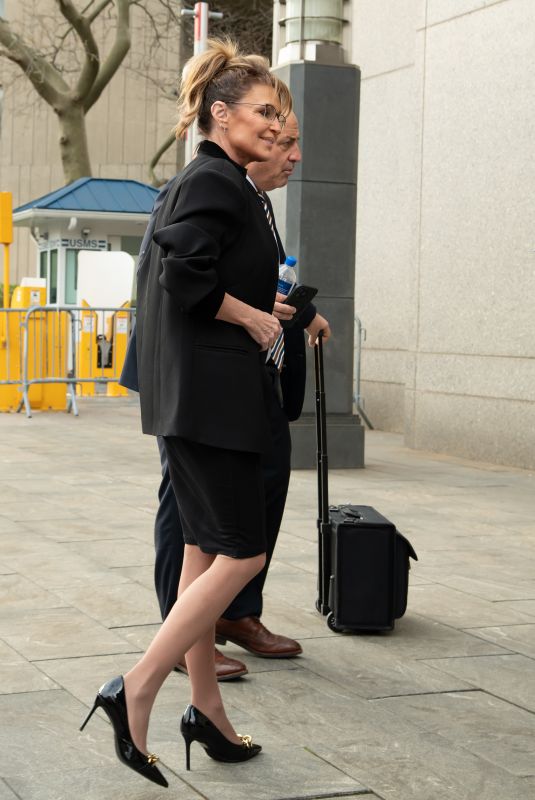 SARAH PALIN Arrives at Jury Trial Against New York Times 04/14/2025 ...