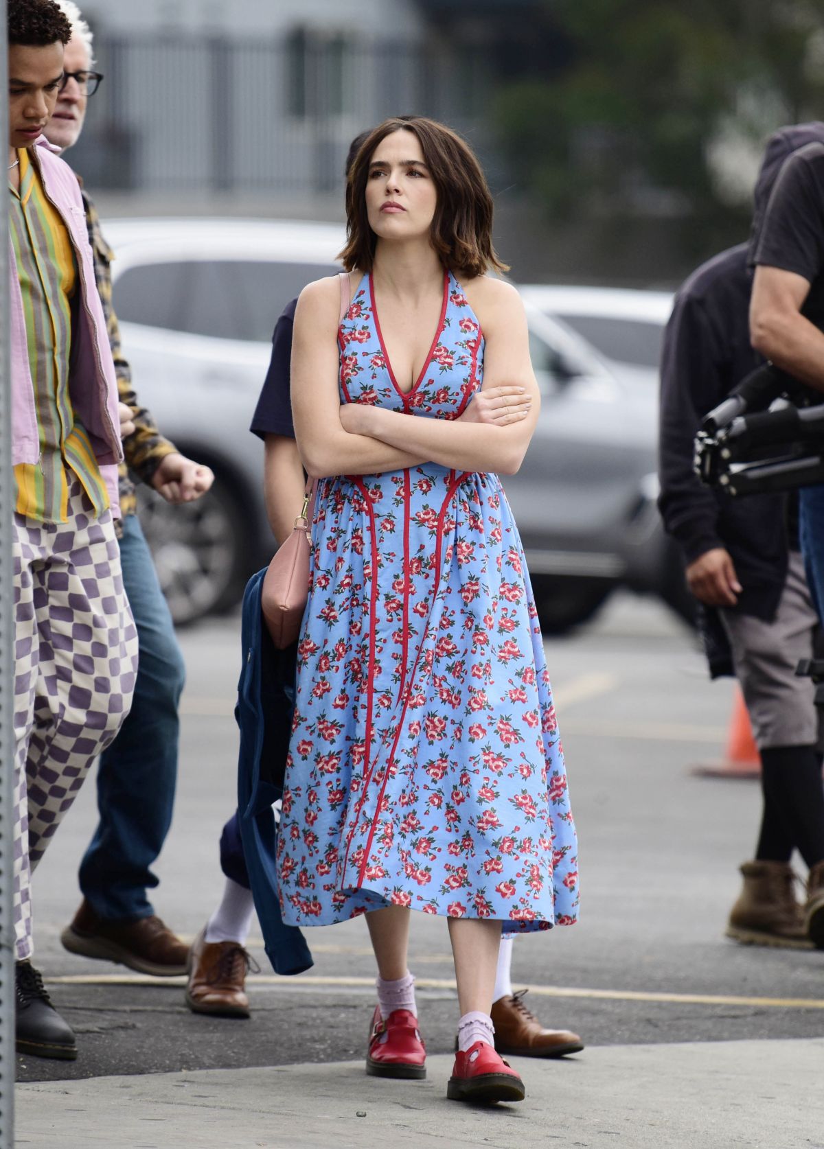 ZOEY DEUTCH Films Scene for Her Upcoming Movie with Co-star John ...