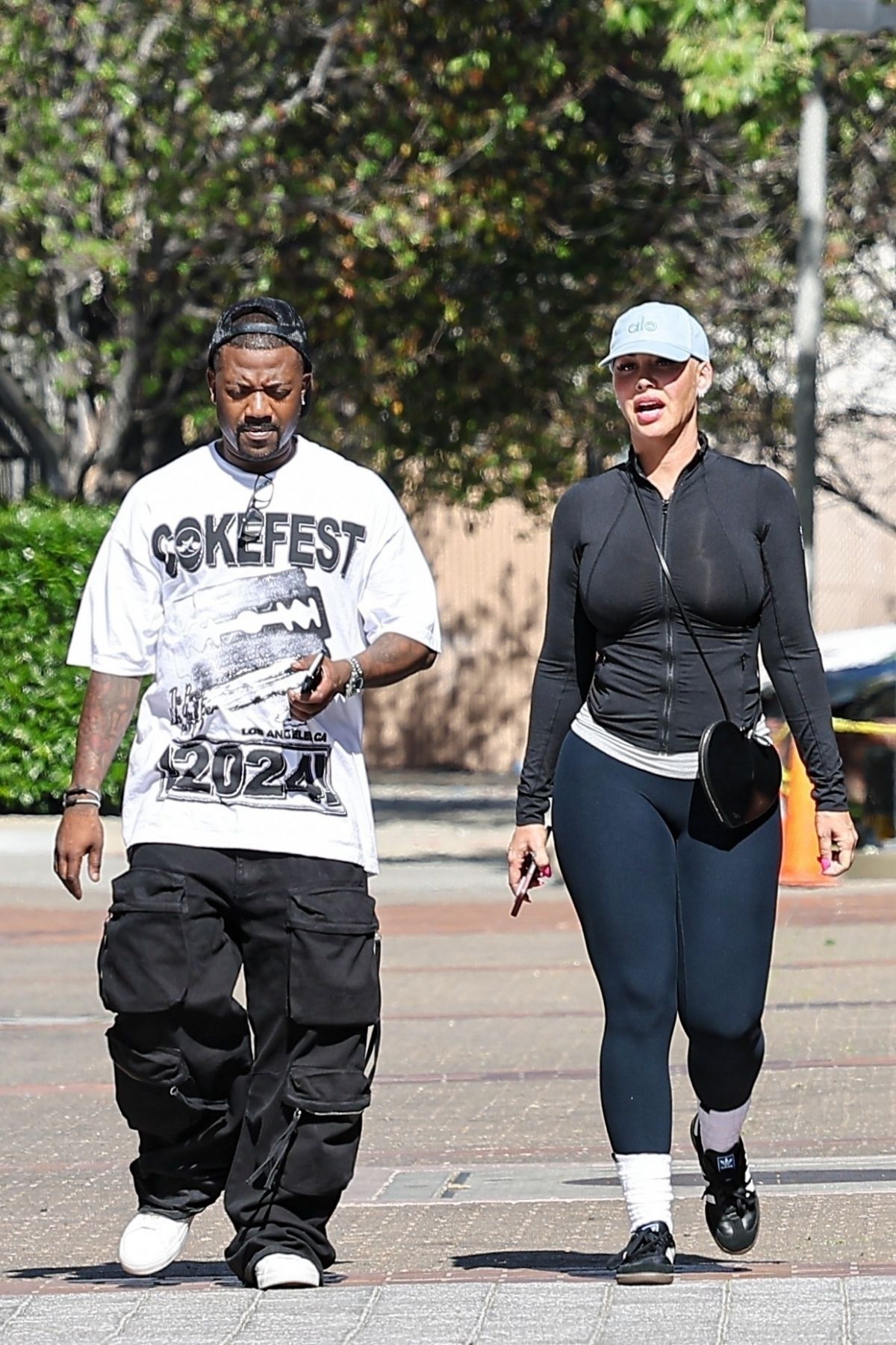 AMBER ROSEand Ray J Out Shopping at Neiman Marcus in Beverly Hills 05 ...