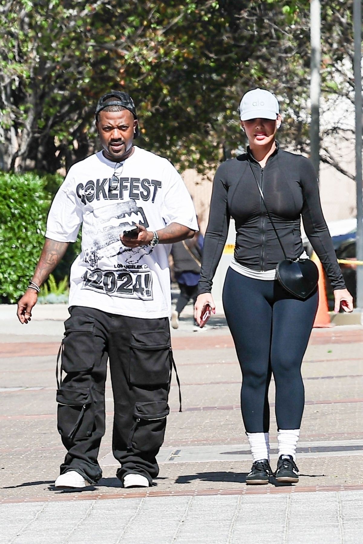 AMBER ROSEand Ray J Out Shopping at Neiman Marcus in Beverly Hills 05 ...