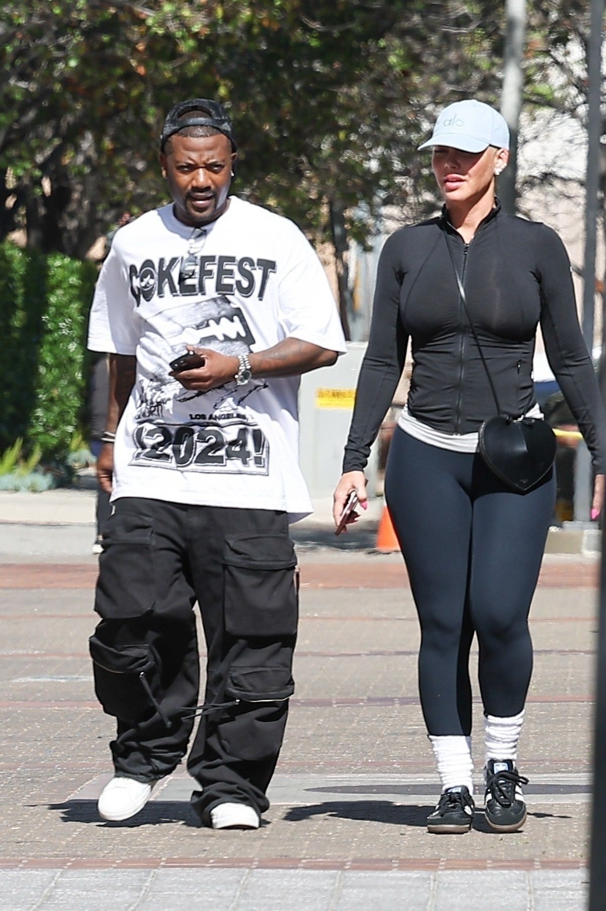 AMBER ROSEand Ray J Out Shopping at Neiman Marcus in Beverly Hills 05 ...