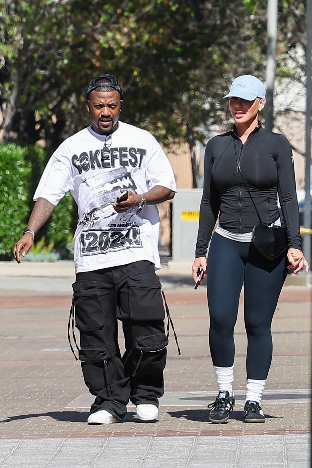AMBER ROSEand Ray J Out Shopping at Neiman Marcus in Beverly Hills 05 ...