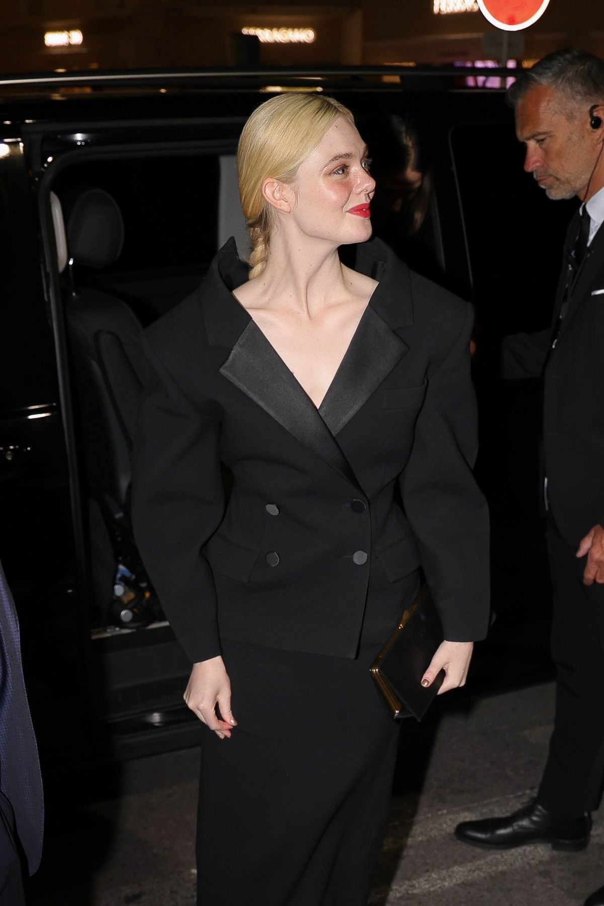 ELLE FANNING Arrives at L’oreal Party at 78th Annual Cannes Film ...