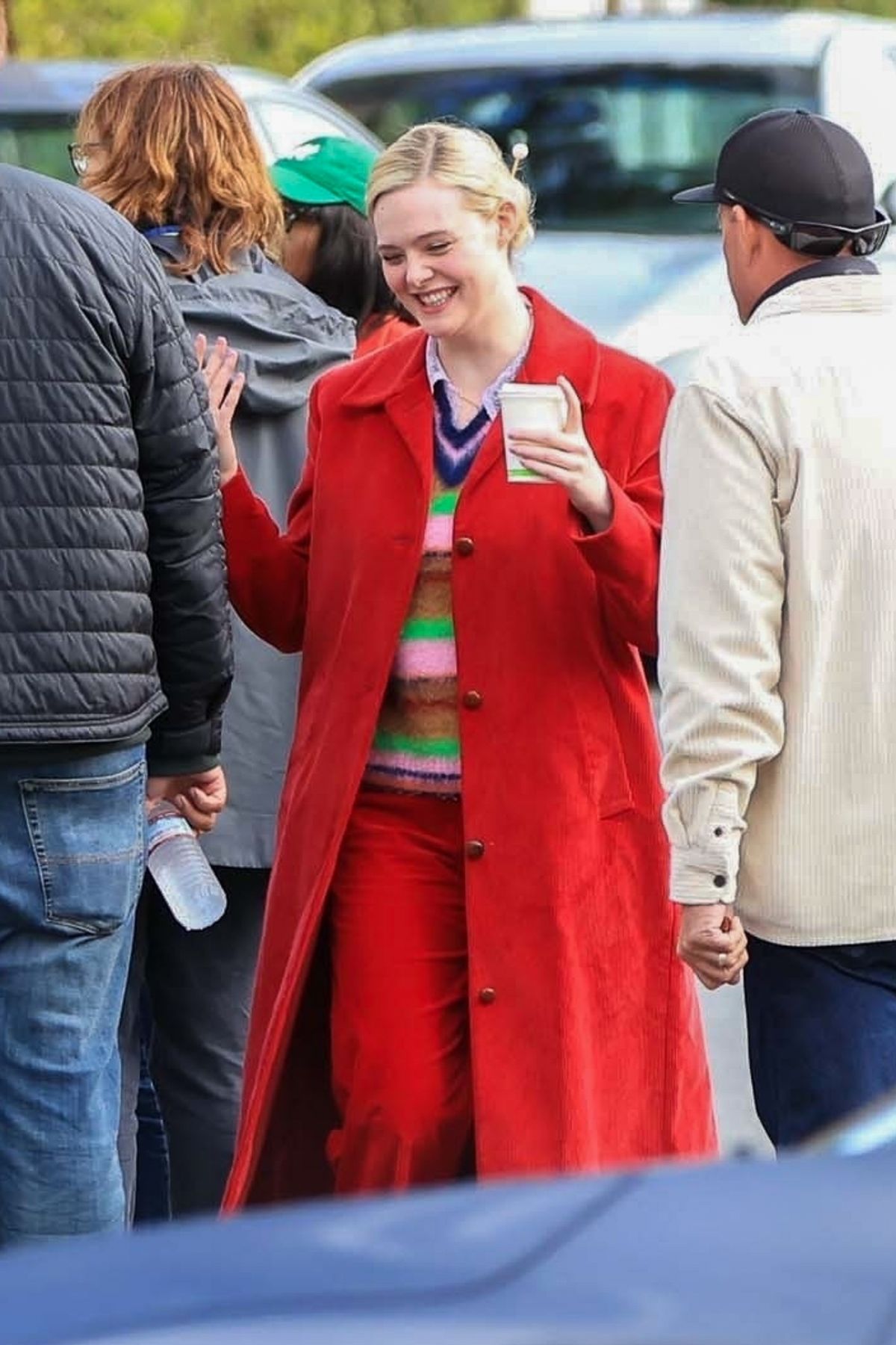ELLE FANNING on the Set of Margot’s Got Money Troubles in Los Angeles ...