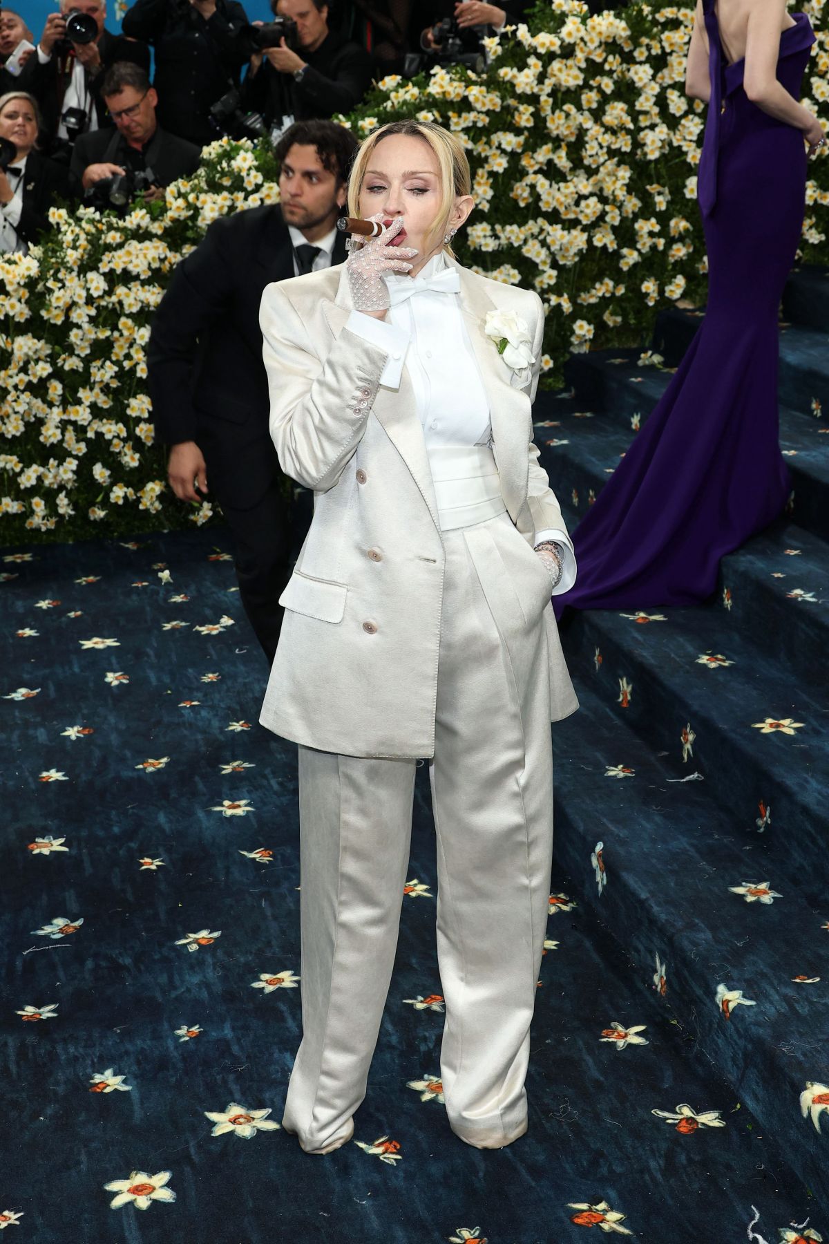 MADONNA at 2025 Met Gala Celebrating Superfine: Tailoring Black Style ...