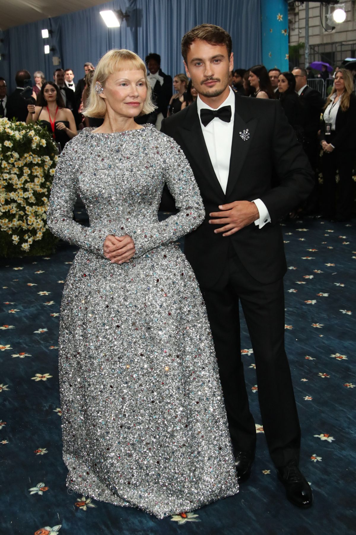 PAMELA ANDERSON at 2025 Met Gala Celebrating Superfine: Tailoring Black ...