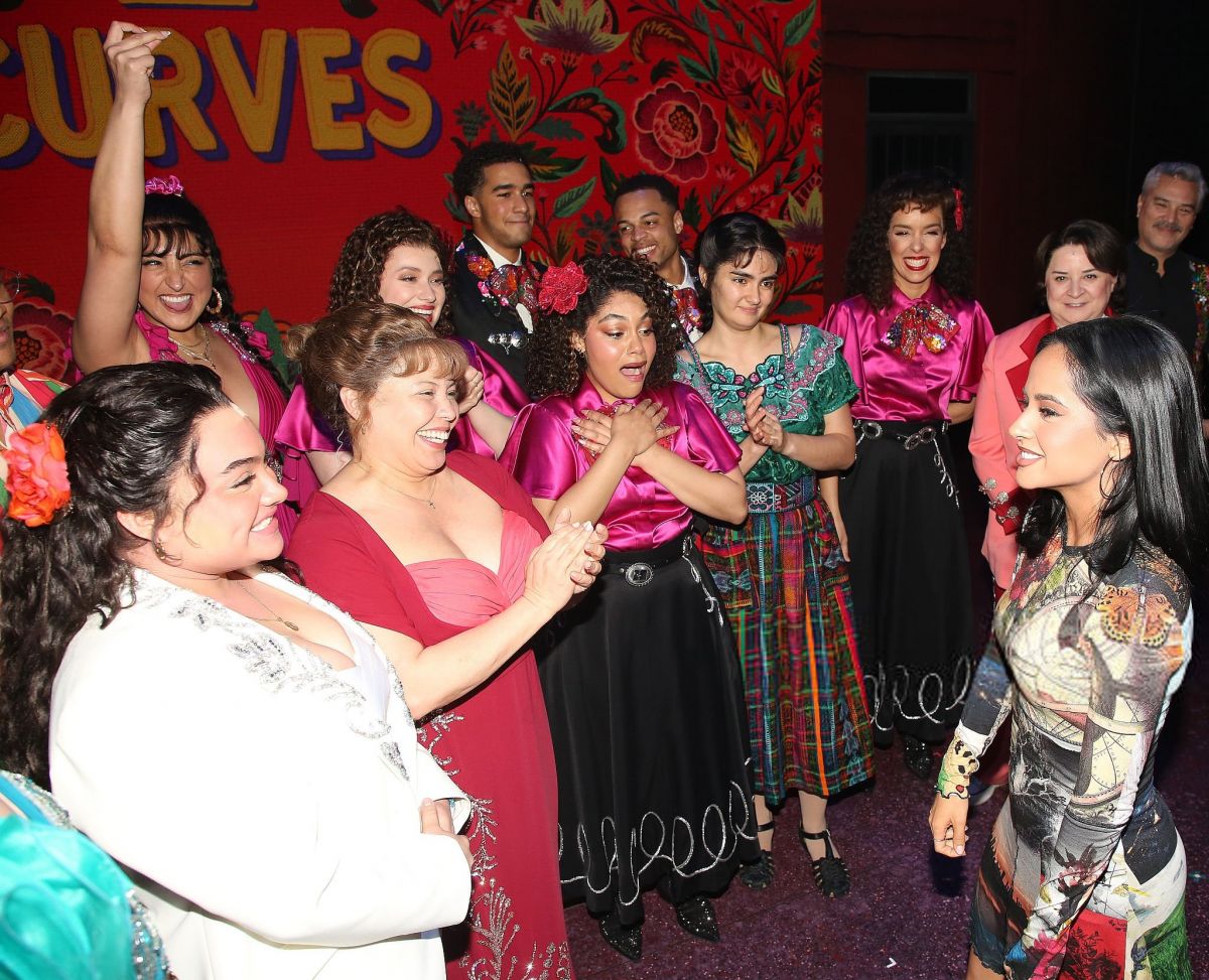 BECKY G Visits Cast of Real Women Have Curves on Broadway in New York ...