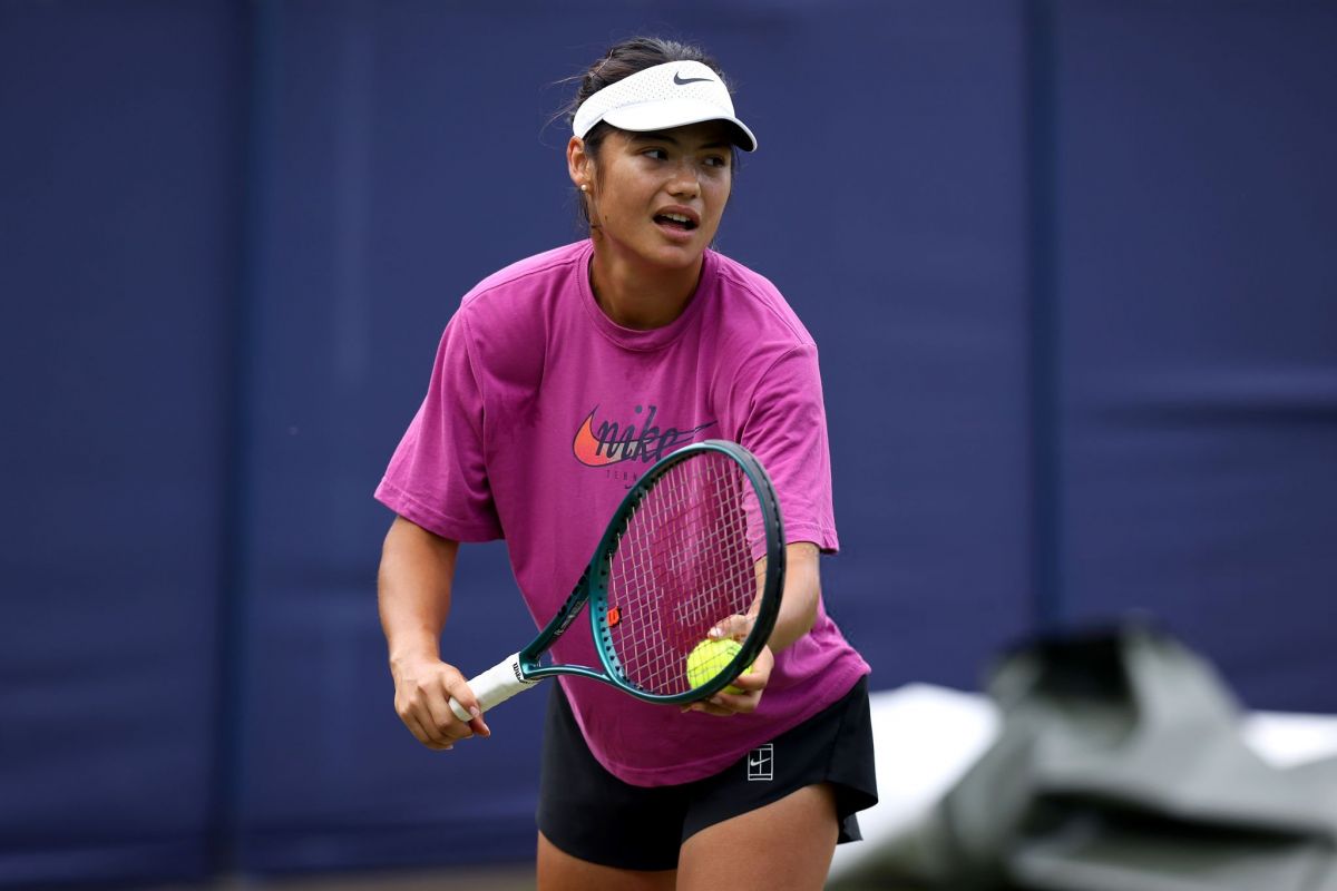 EMMA RADUCANU at Practice Session at Lexus Eastbourne Open in ...