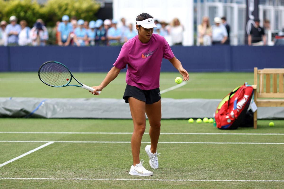 EMMA RADUCANU at Practice Session at Lexus Eastbourne Open in ...