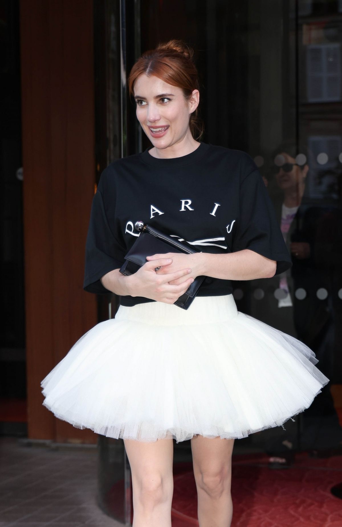 EMMA ROBERTS Leaves Dinner at Royal Monceau in Paris 06/29/2025 ...
