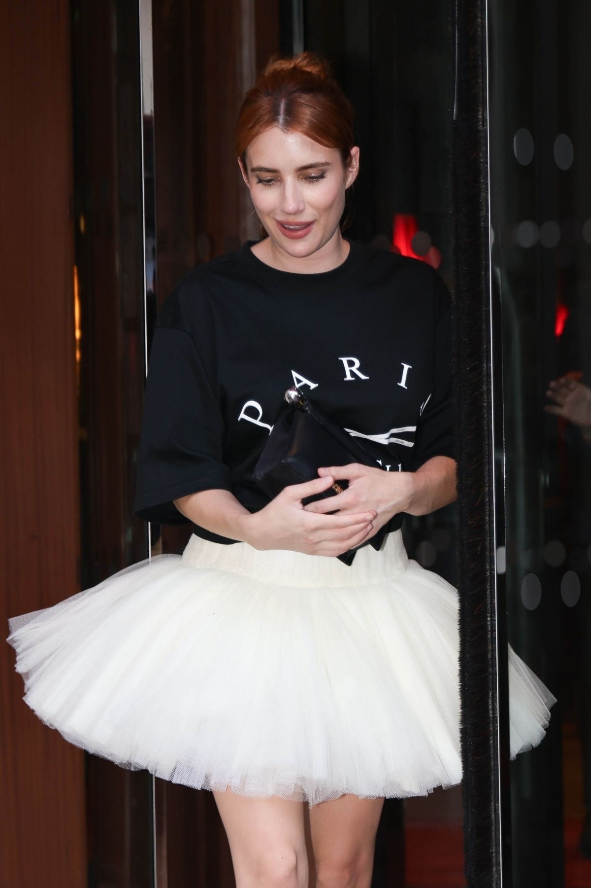 EMMA ROBERTS Leaves Dinner at Royal Monceau in Paris 06/29/2025 ...