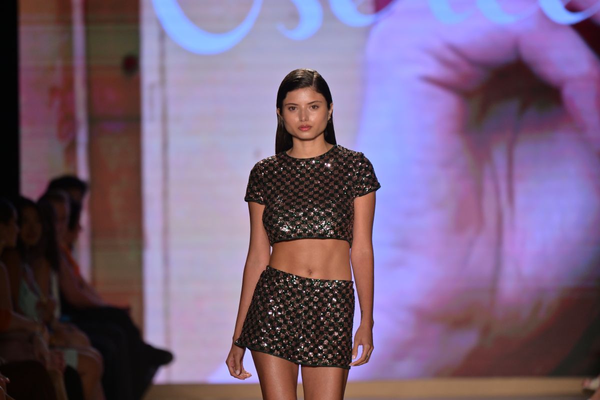 MARIA KATARINA Walks Runway at Oseree Show at Miami Swim Week 05/31 ...