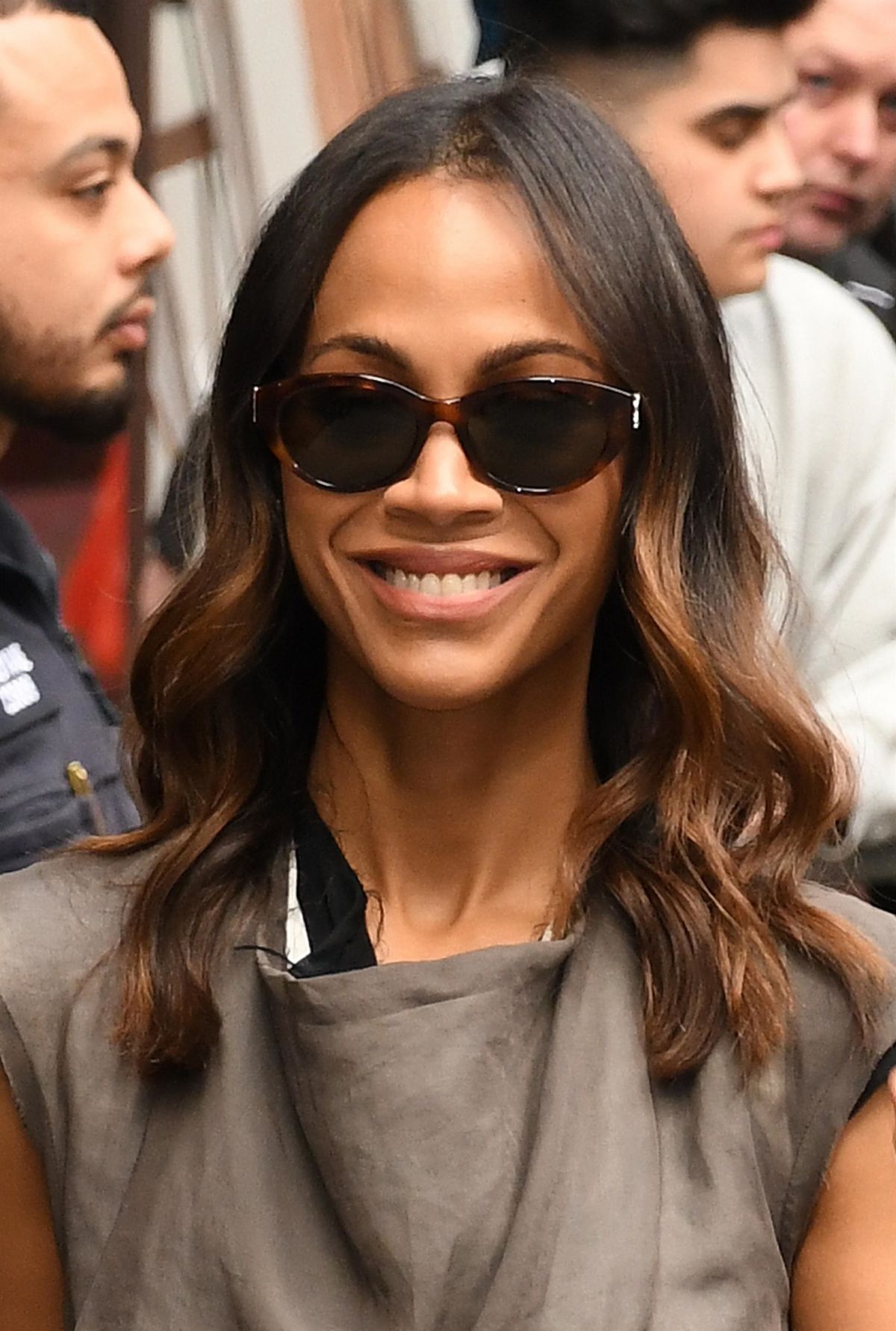 ZOE SALDANA Arrives at Good Morning America in New York City 06/04/2025 ...