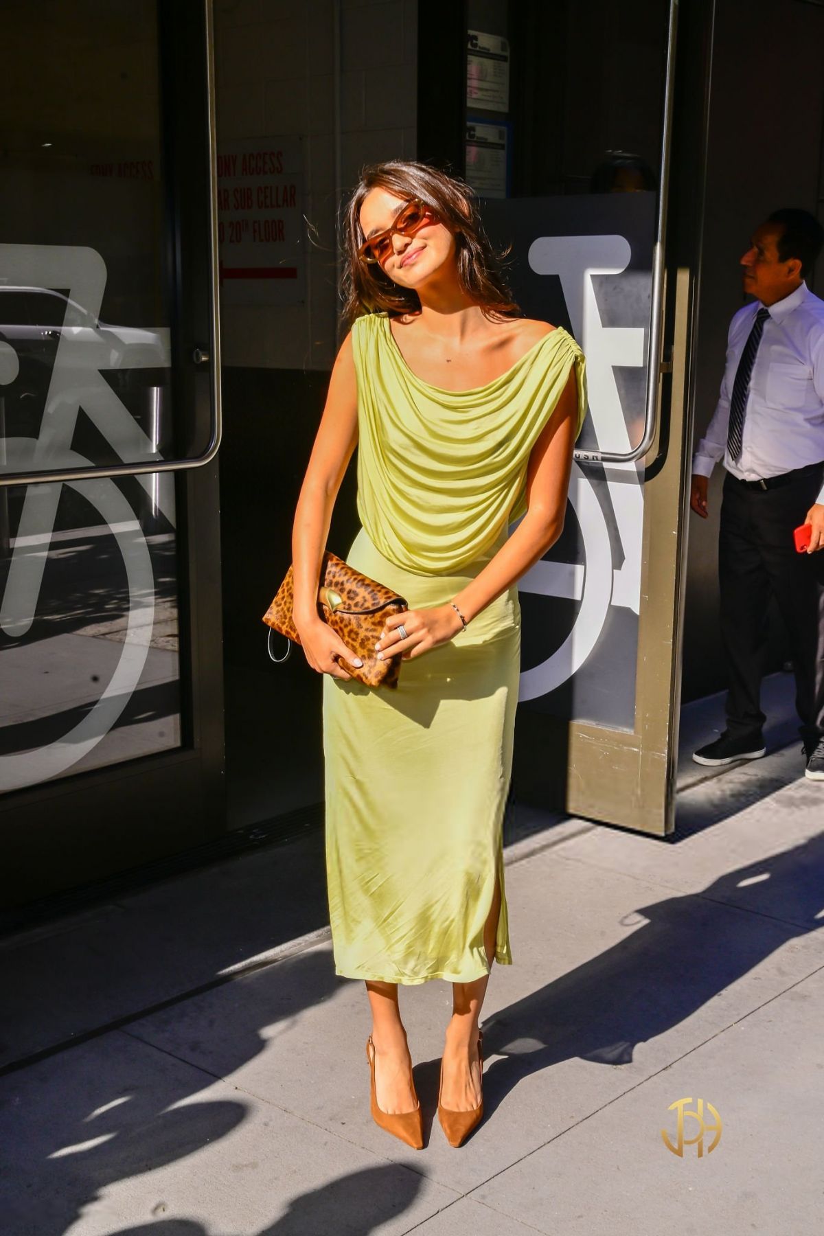 SOPHIA HAMMONS Arrives at ABC Studios in New York City 07/28/2025 ...