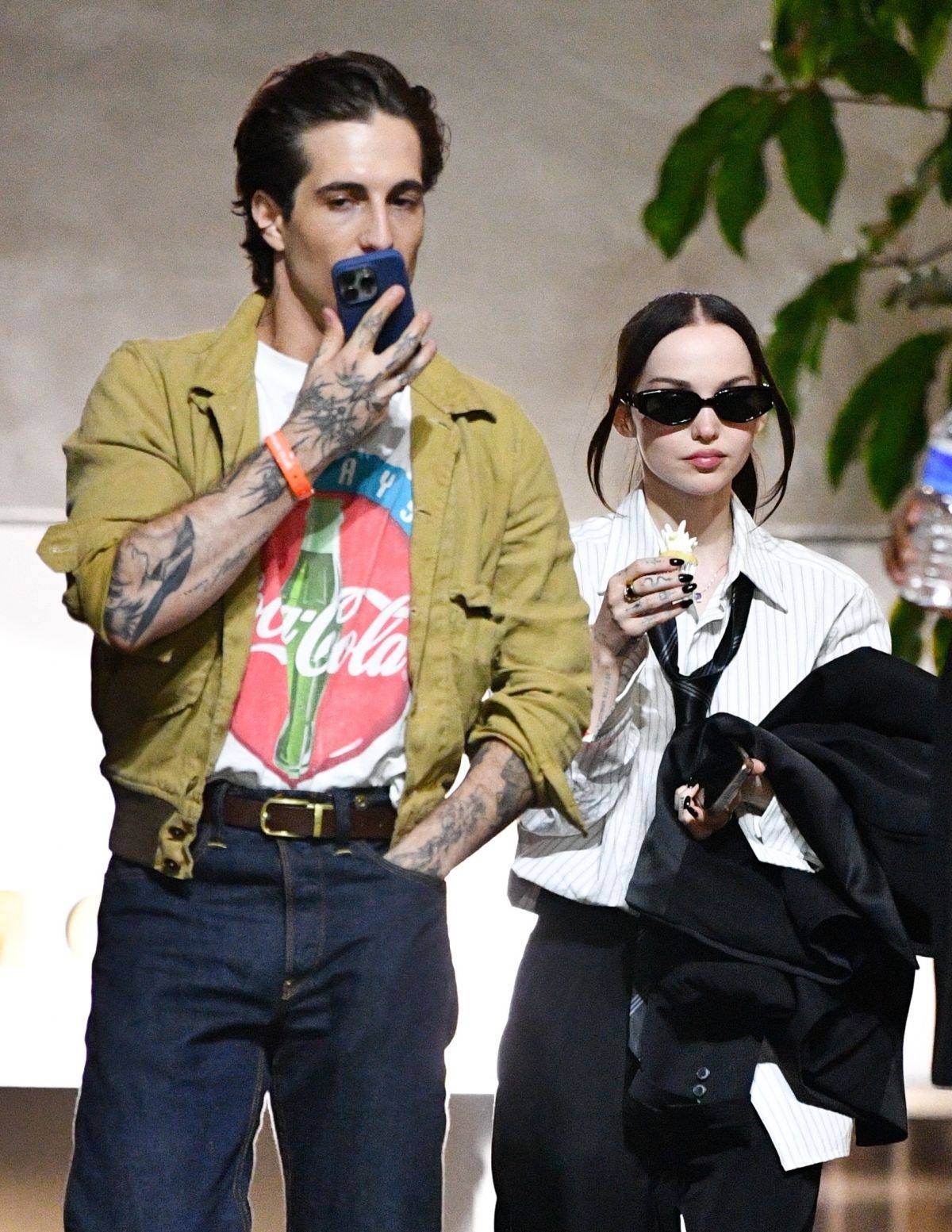 DOVE CAMERON and Damiano David Leaves Lady Gaga’s Concert in Los ...
