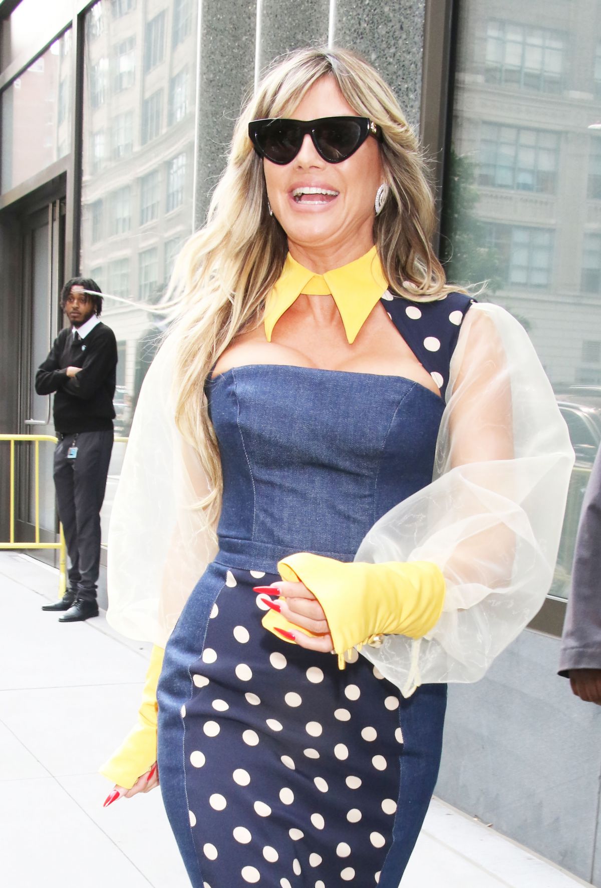HEIDI KLUM Arrives at Good Morning America in New York City 08/06/2025 ...