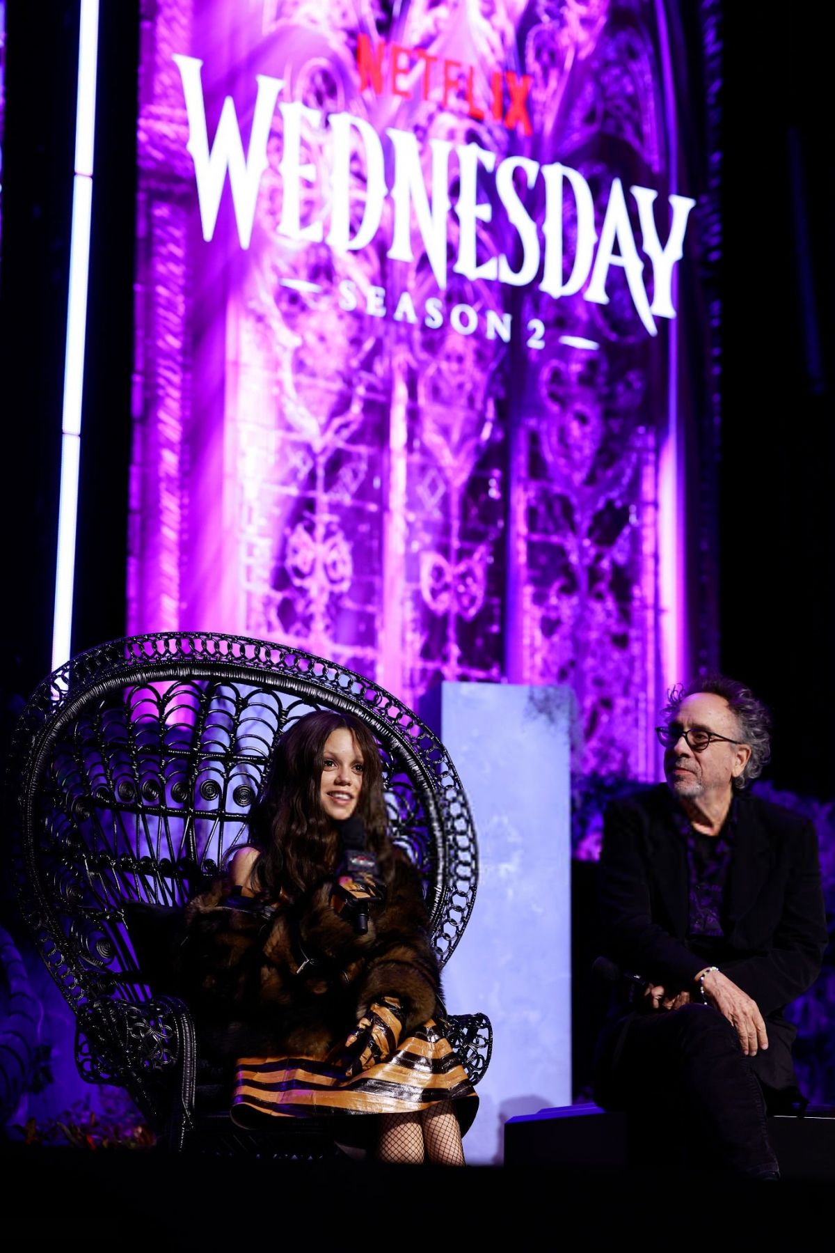JENNA ORTEGA at Wednesday Season 2 Wednesday Island Fan Event on ...