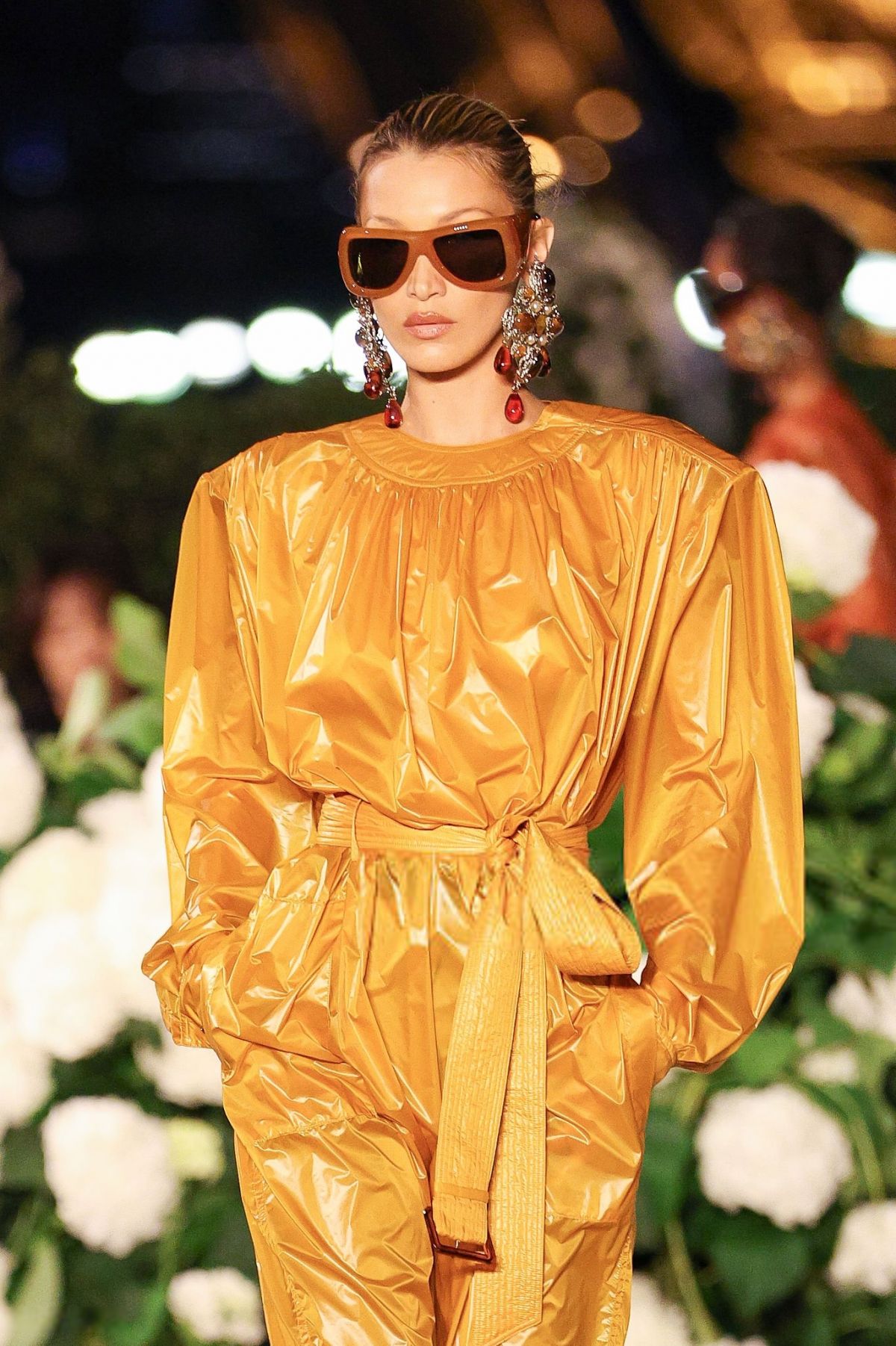 BELLA HADID Walks Runway at Saint Laurent Show at Paris Fashion Week 09 ...