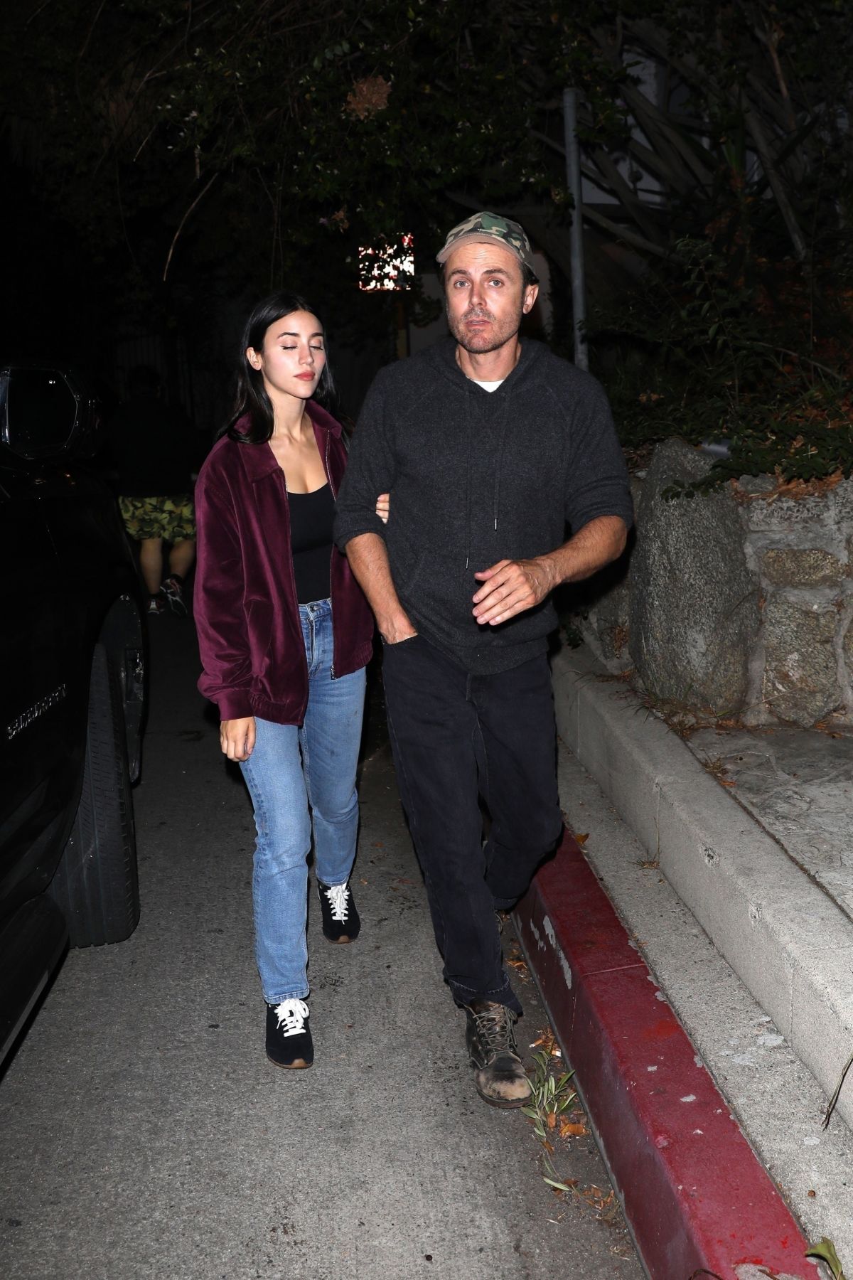 CAYLEE COWAN and Casey Affleck Leaves Vas J Morgan’s House Party in Los ...