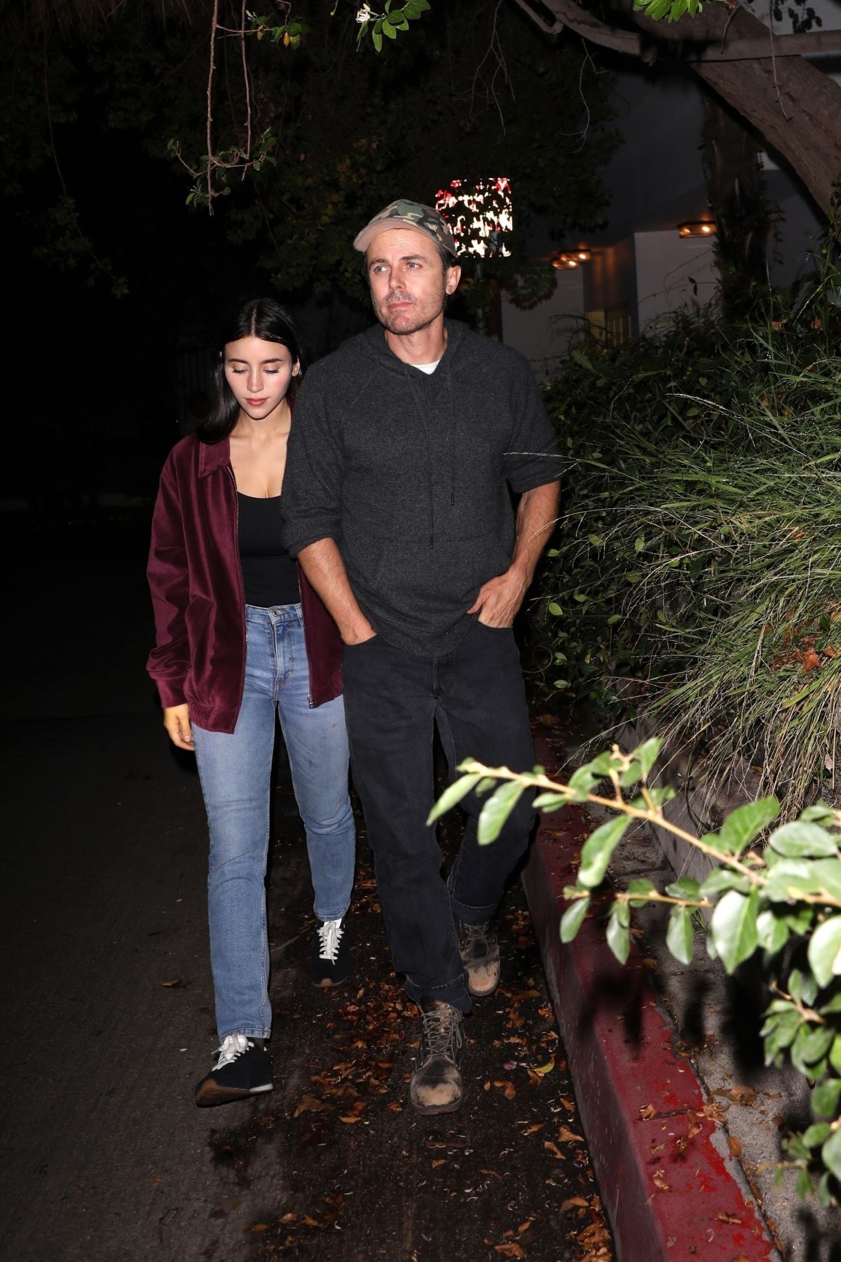 CAYLEE COWAN and Casey Affleck Leaves Vas J Morgan’s House Party in Los ...