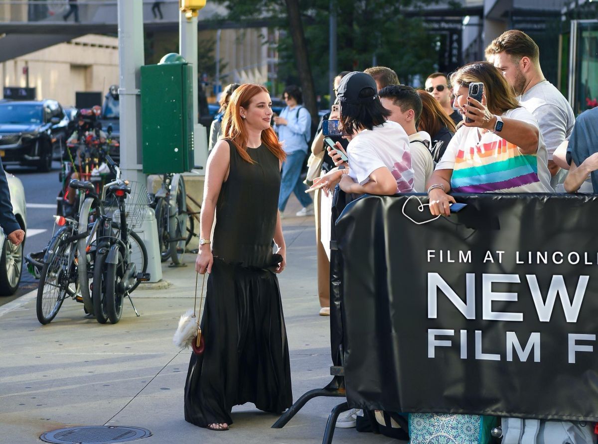 EMMA ROBERTS Arrives at After The Hunt Screening at 63rd New York Film ...