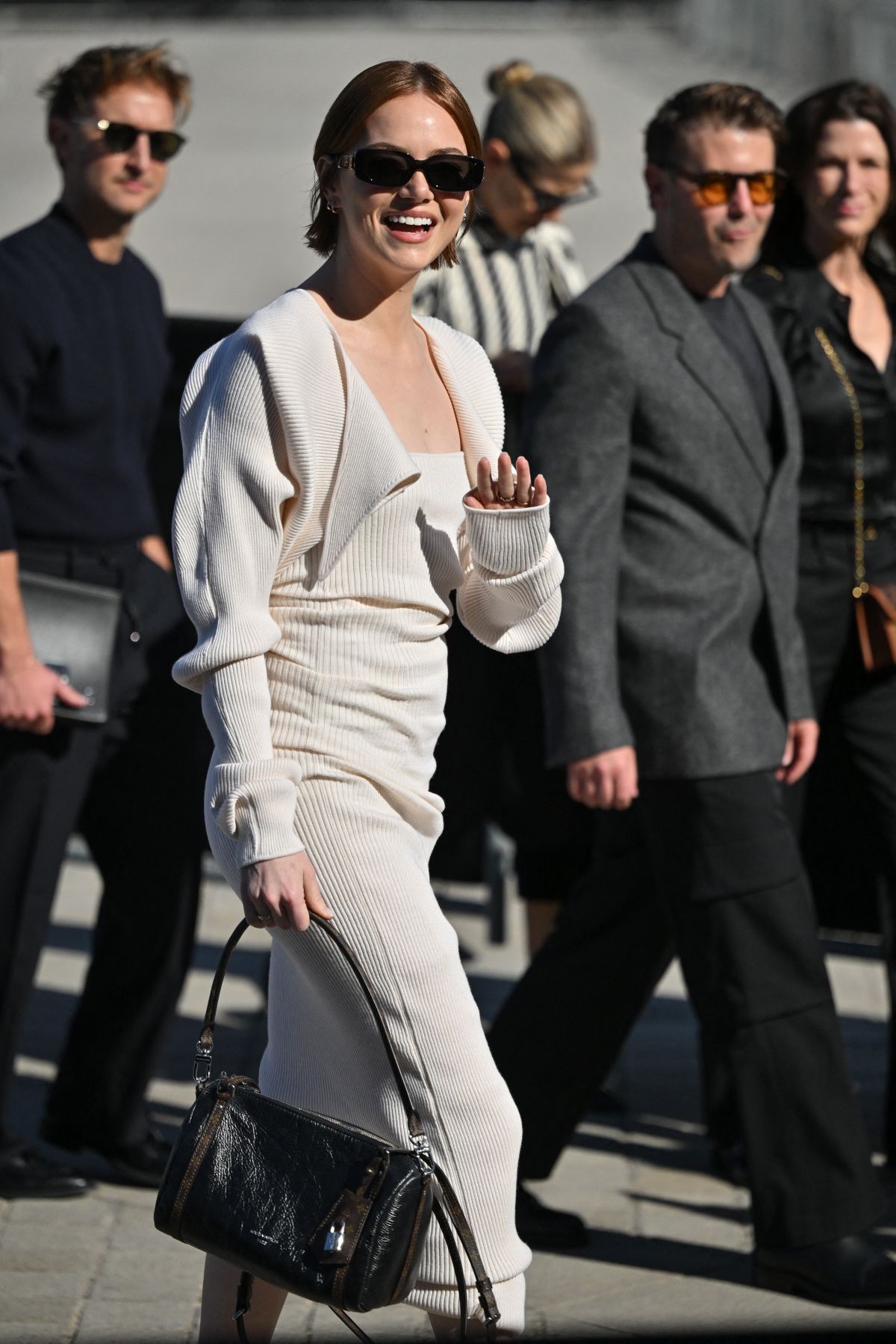 EMMA STONE at Louis Vuitton Fashion Show at Paris Fashion Week 09/30 ...
