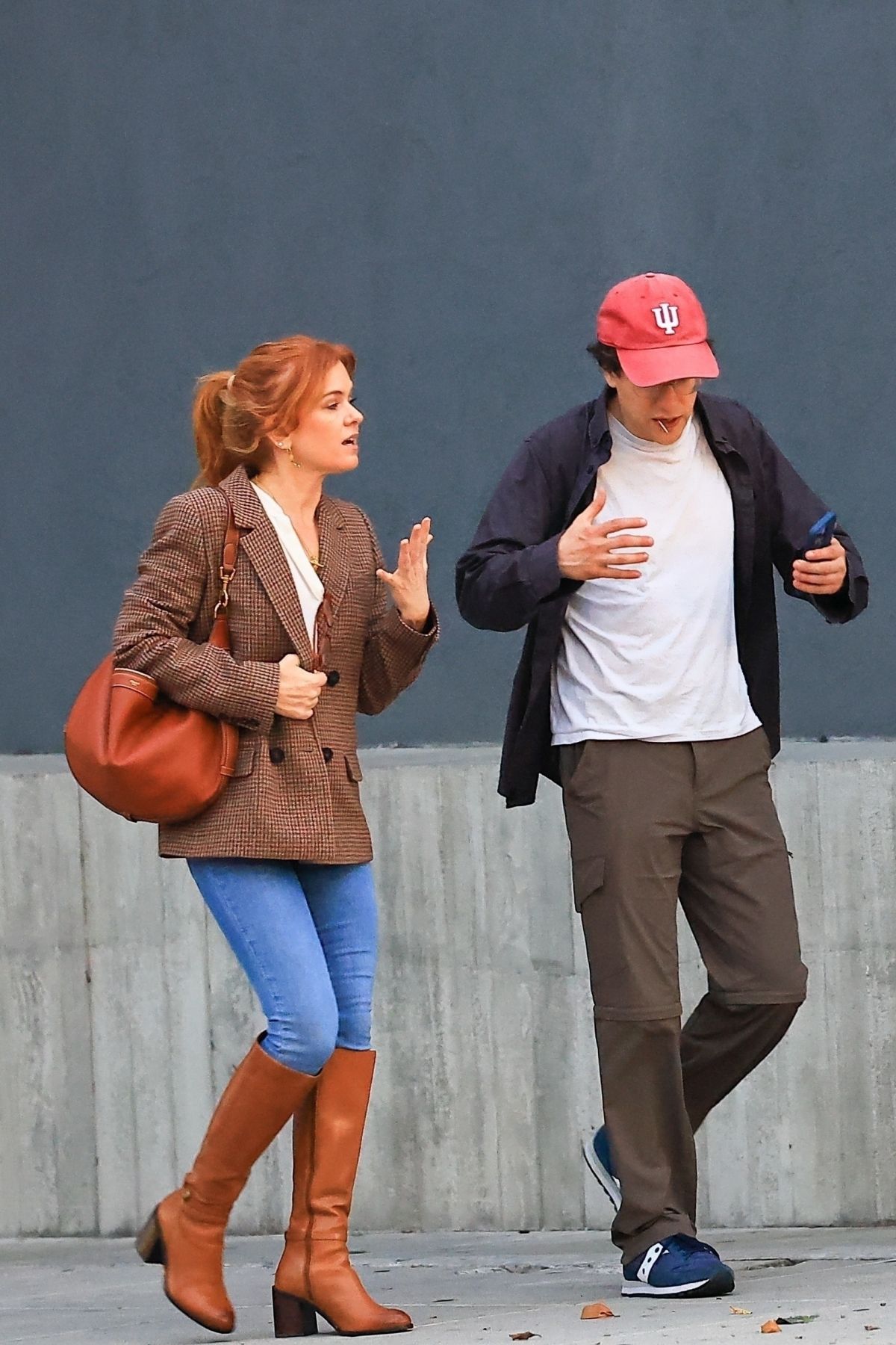 ISLA FISHER and Jesse Eisenberg Leaves Dinner at Matsuhisa in Los ...