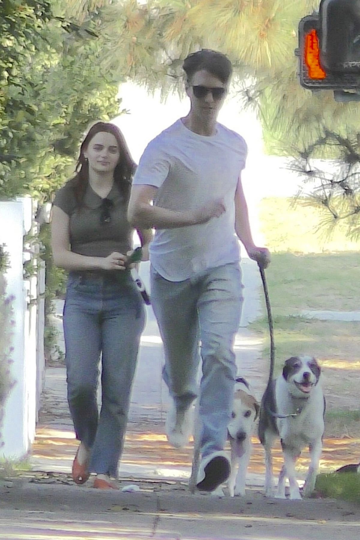 JOEY KING and Steven Piet Walks Their Dogs in Los Feliz 09/28/2025 ...