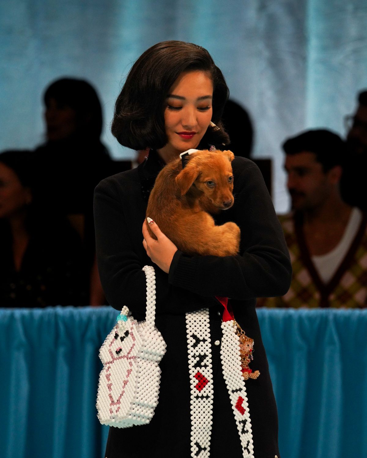 MINNIE MILLS at Susan Alexandra x Rachel Antonoff Dog Show at NYFW in ...