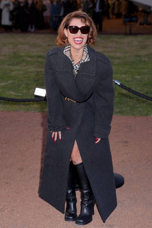 RAYE at Burberry Show at London Fashion Week at Hyde Park in London 09 ...