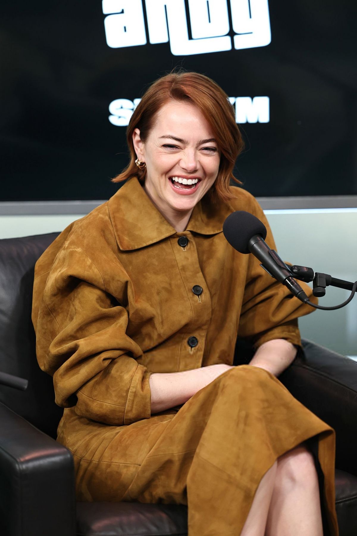 EMMA STONE at SiriusXM’s Town Hall with Cast of Bugonia at SiriusXM ...