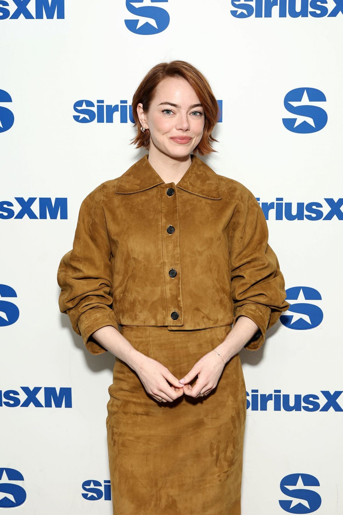 EMMA STONE at SiriusXM’s Town Hall with Cast of Bugonia at SiriusXM ...