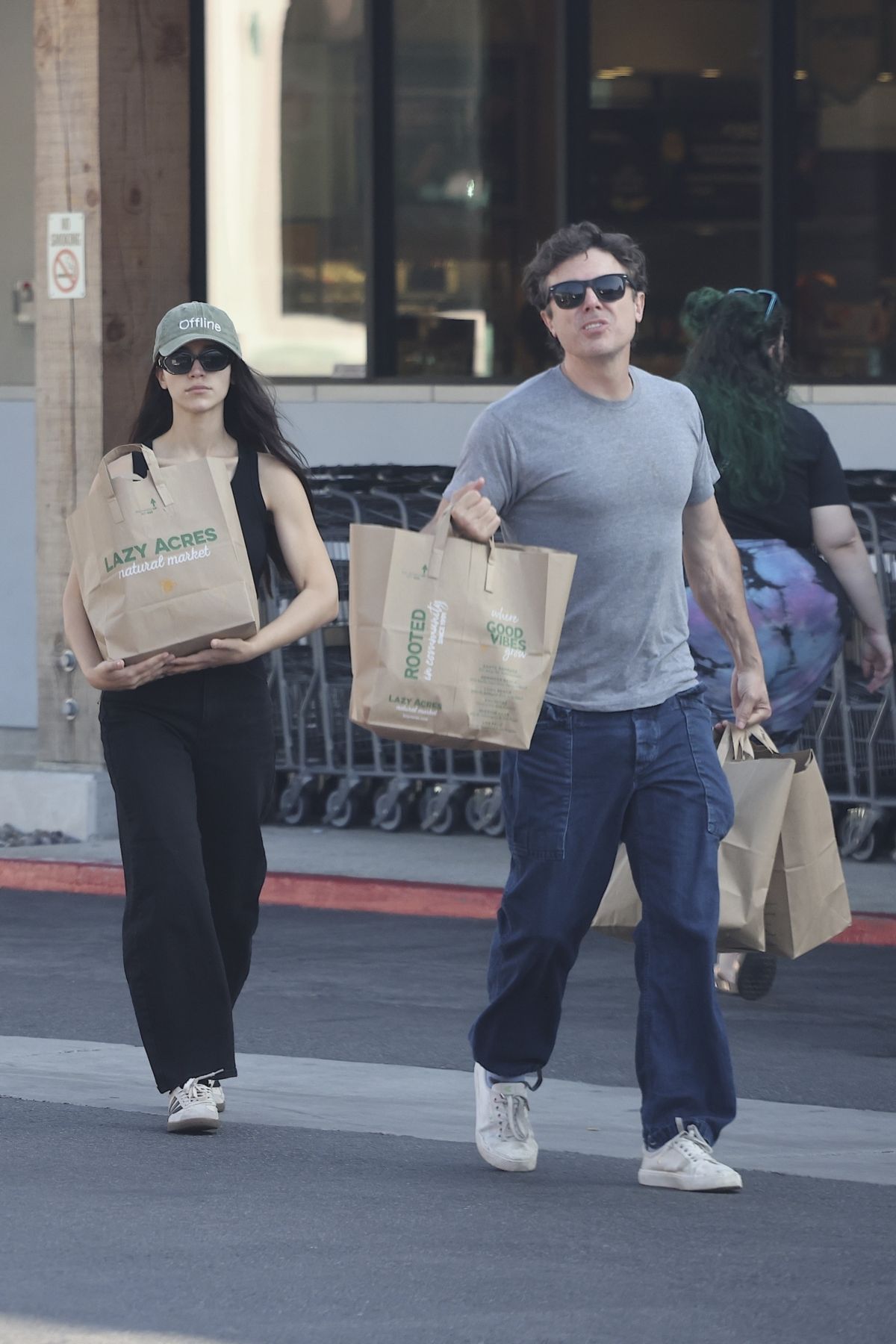 CAYLEE COWAN and Casey Affleck Out Shopping at Lazy Acres in Los Feliz ...