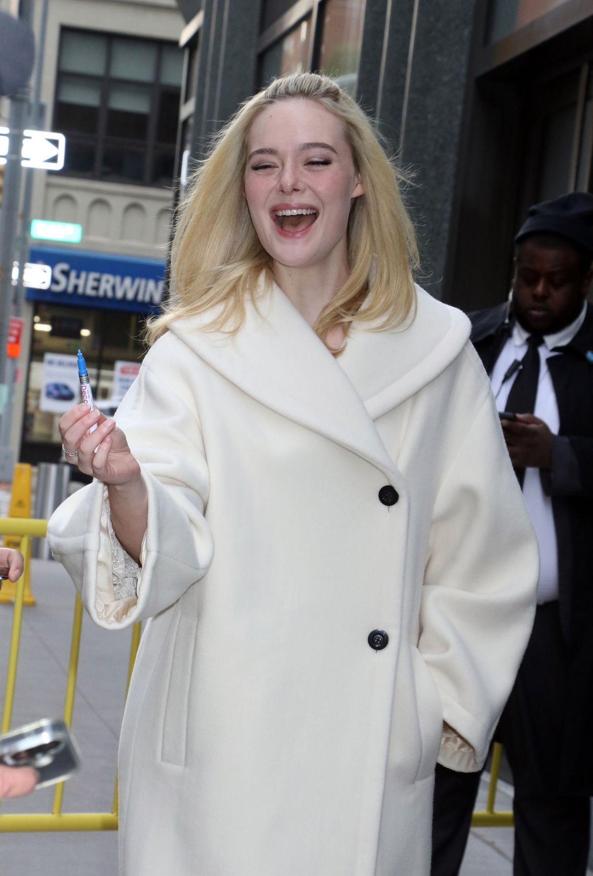ELLE FANNING Arrives at Good Morning America Studio in New York City 11 ...