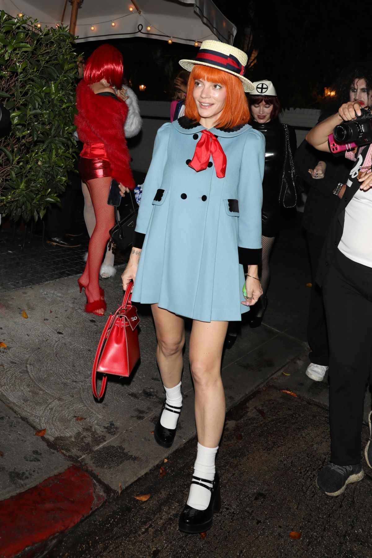 LILY ALLEN Arrives at a Halloween Party at Chateau Marmont in Los ...