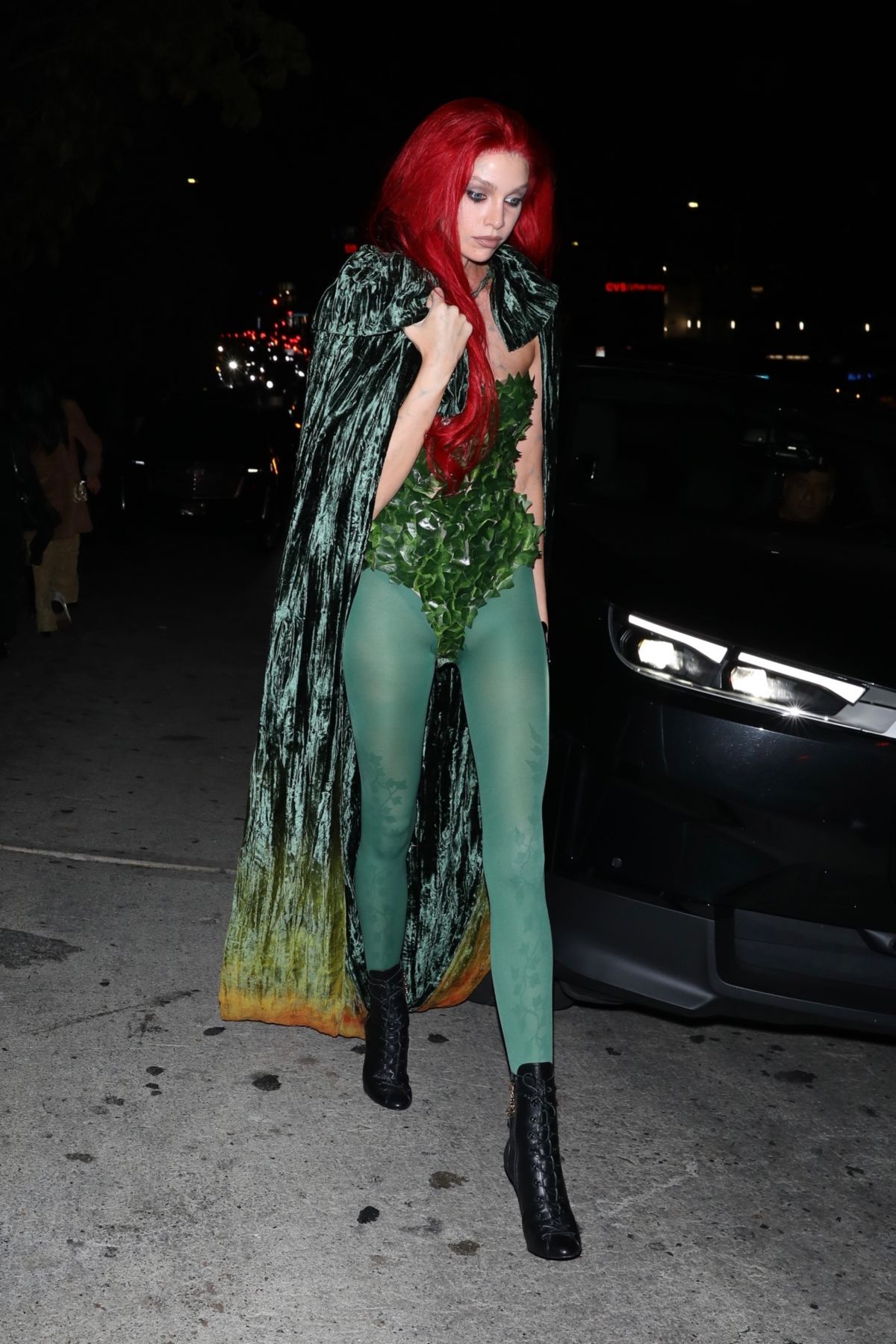STELLA MAXWELL Arrives at Michael Braun’s Halloween Bash in Los Angeles ...