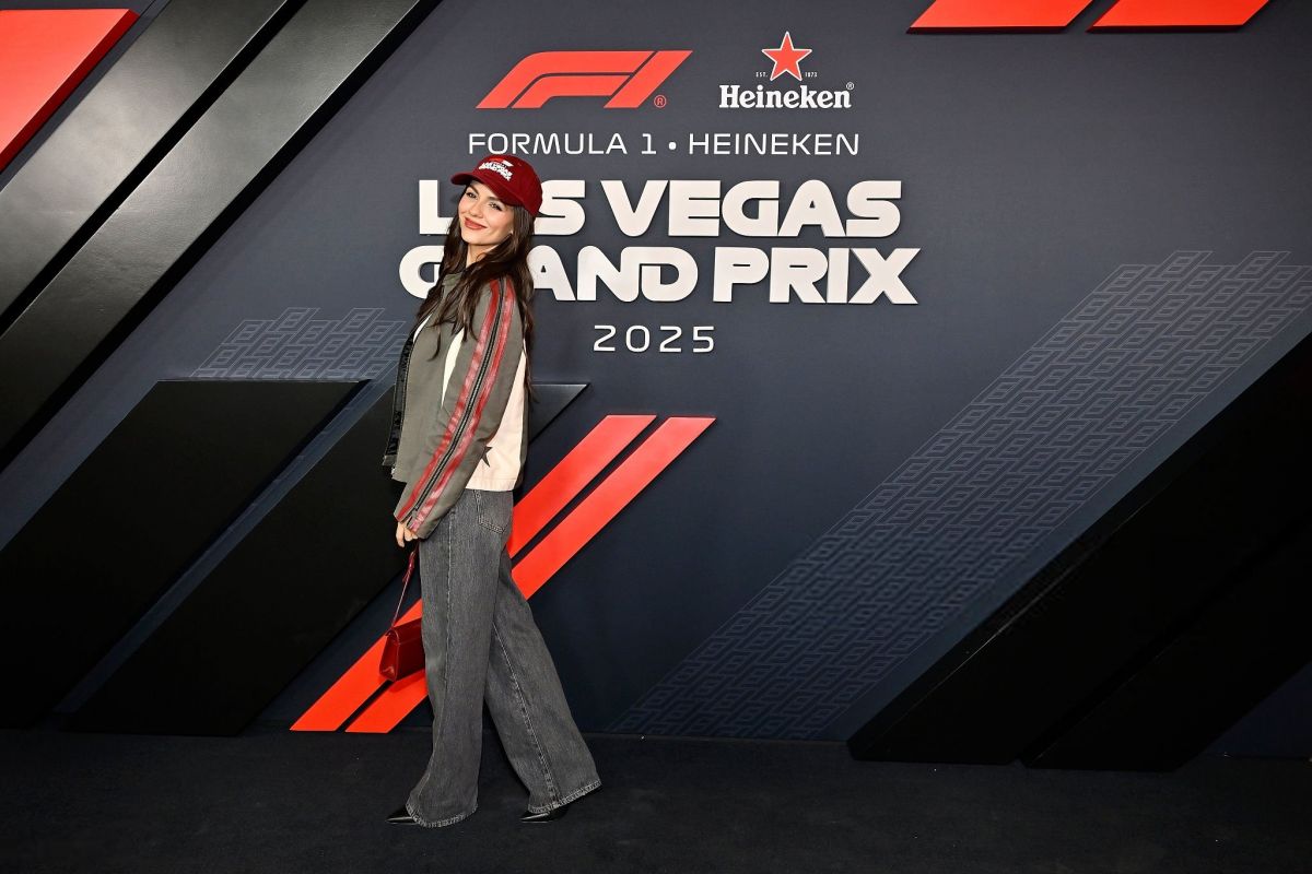VICTORIA JUSTICE at F1 Las Vegas Grand Prix in Las Vegas 11/22/2025 ...