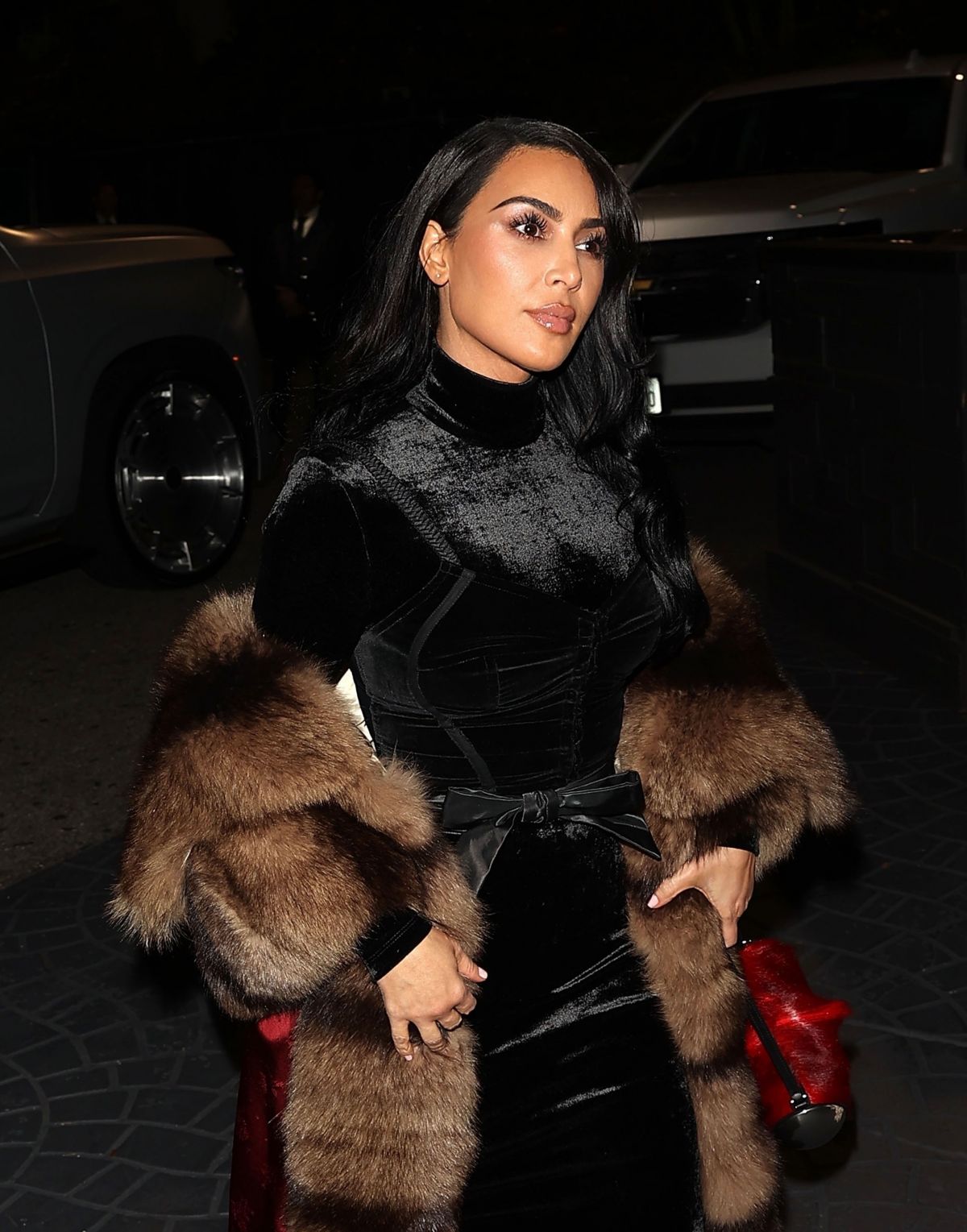 KIM KARDASHIAN Celebrates Holidays with SKIMS Team at Hyde Nightclub in ...