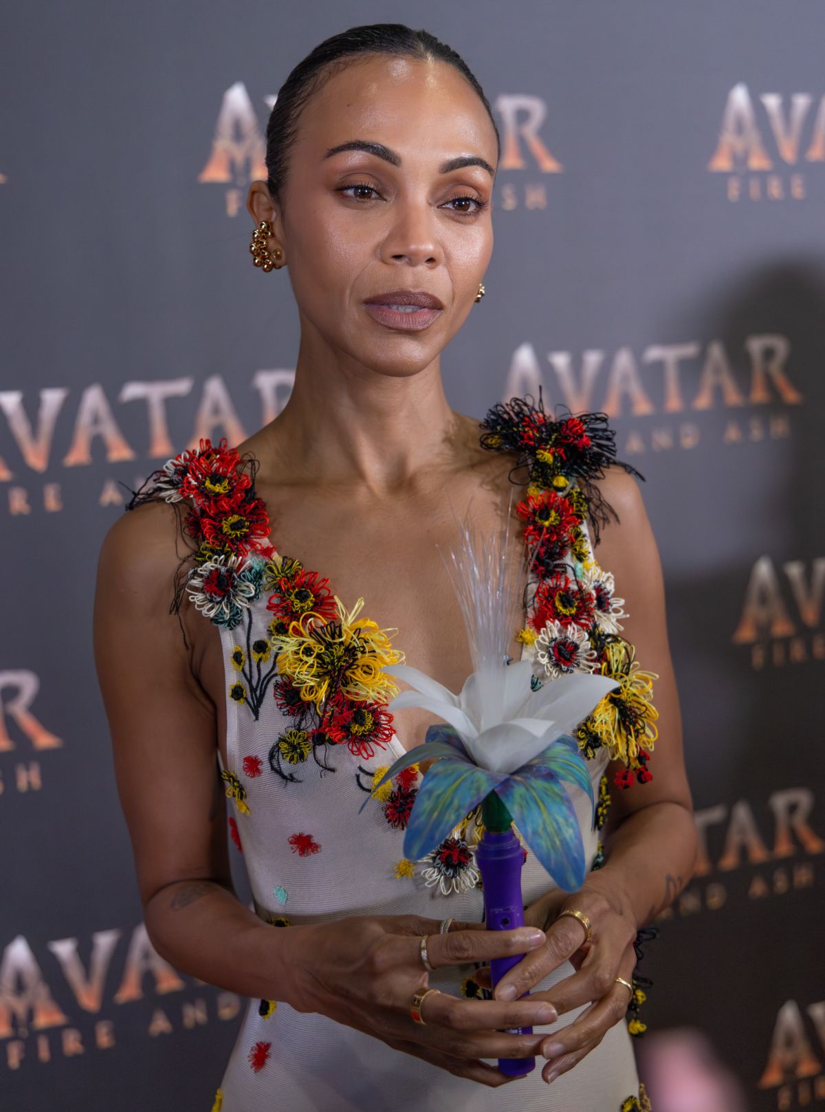 ZOE SALDANA at Avatar: Fire and Ash Special Screening at Sunset 24 in ...
