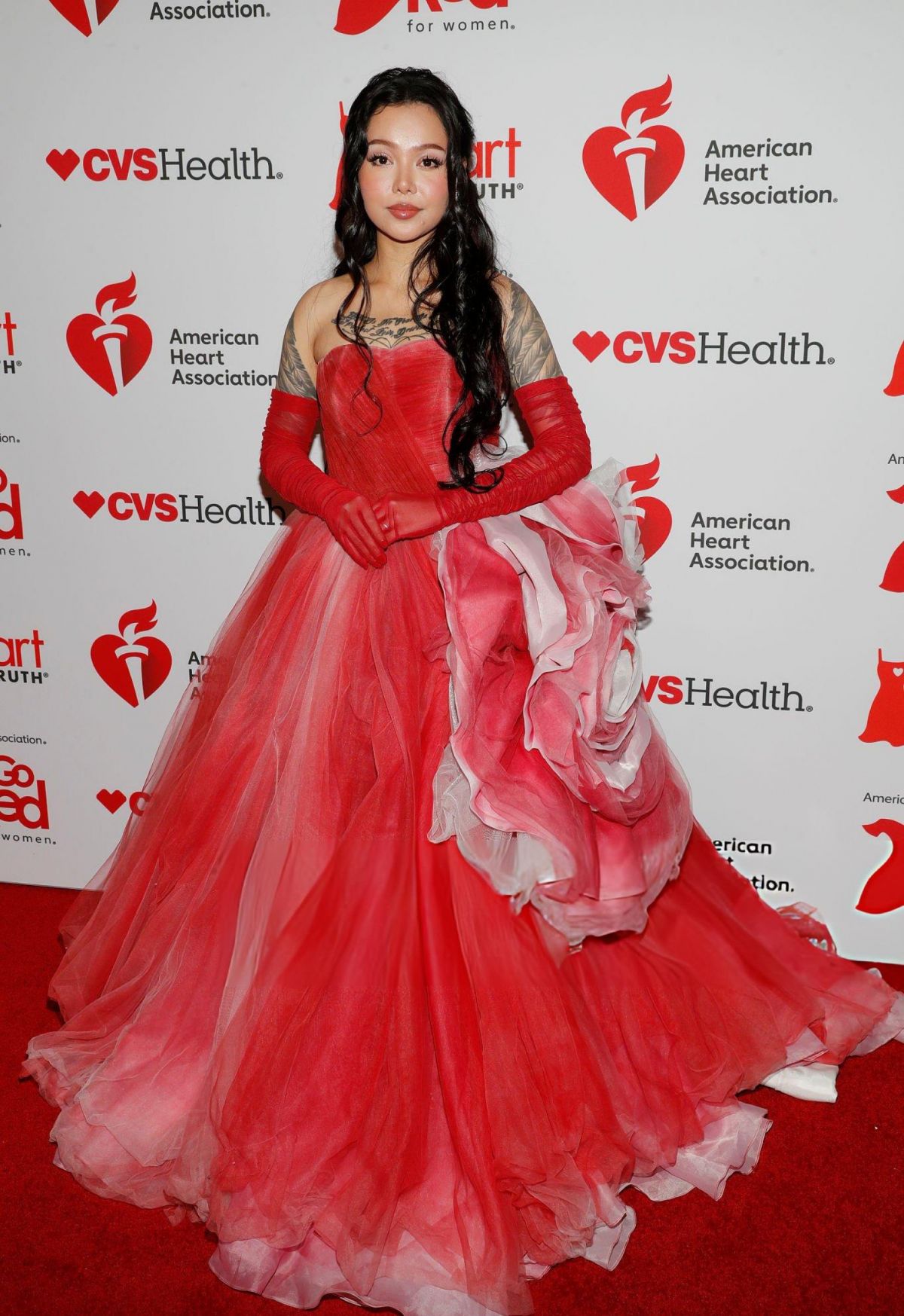 BELLA POARCH at American Heart Association Go Red For Women Red Dress ...