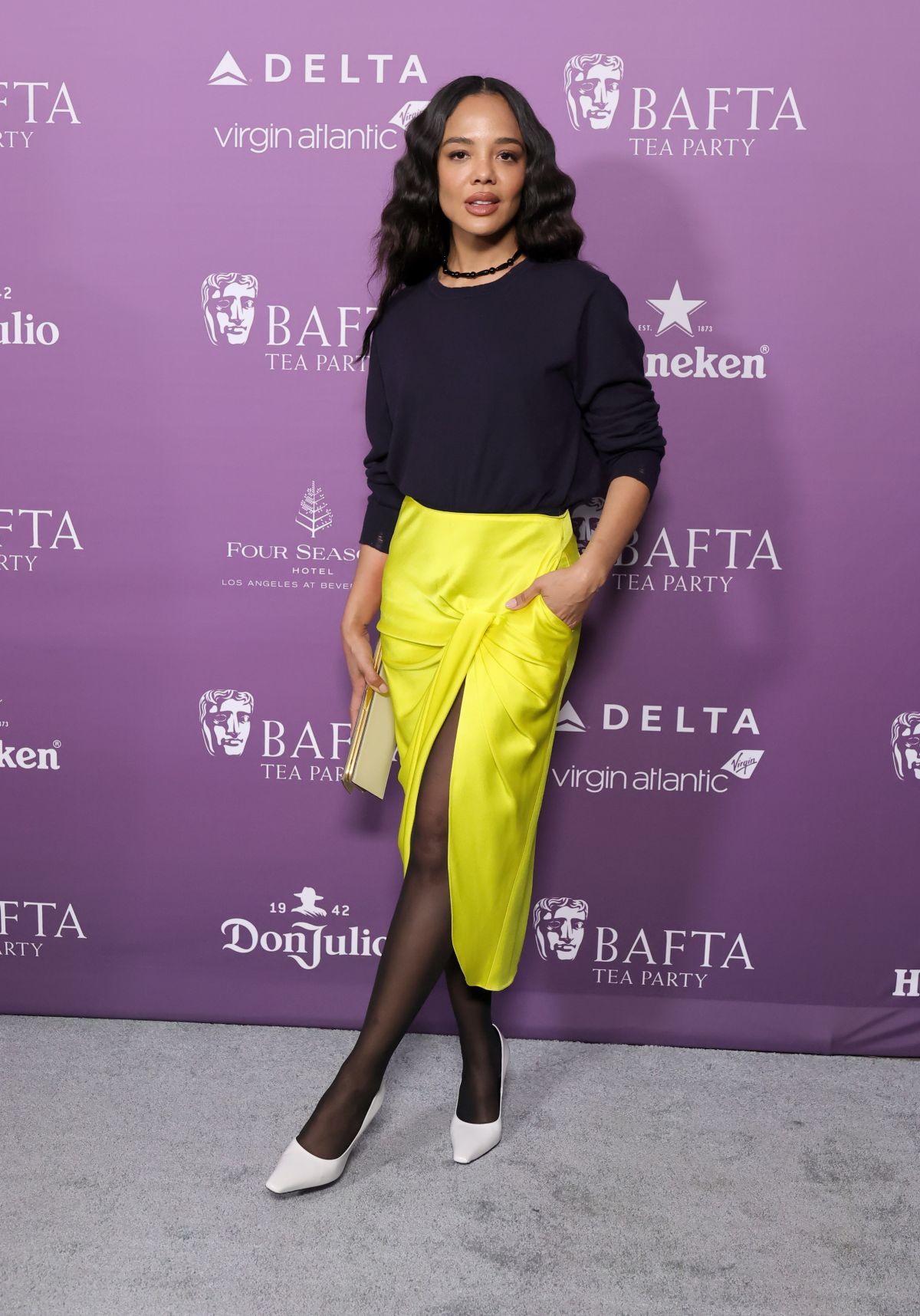 TESSA THOMPSON at 2026 BAFTA Tea Party in Los Angeles 01/10/2026 ...