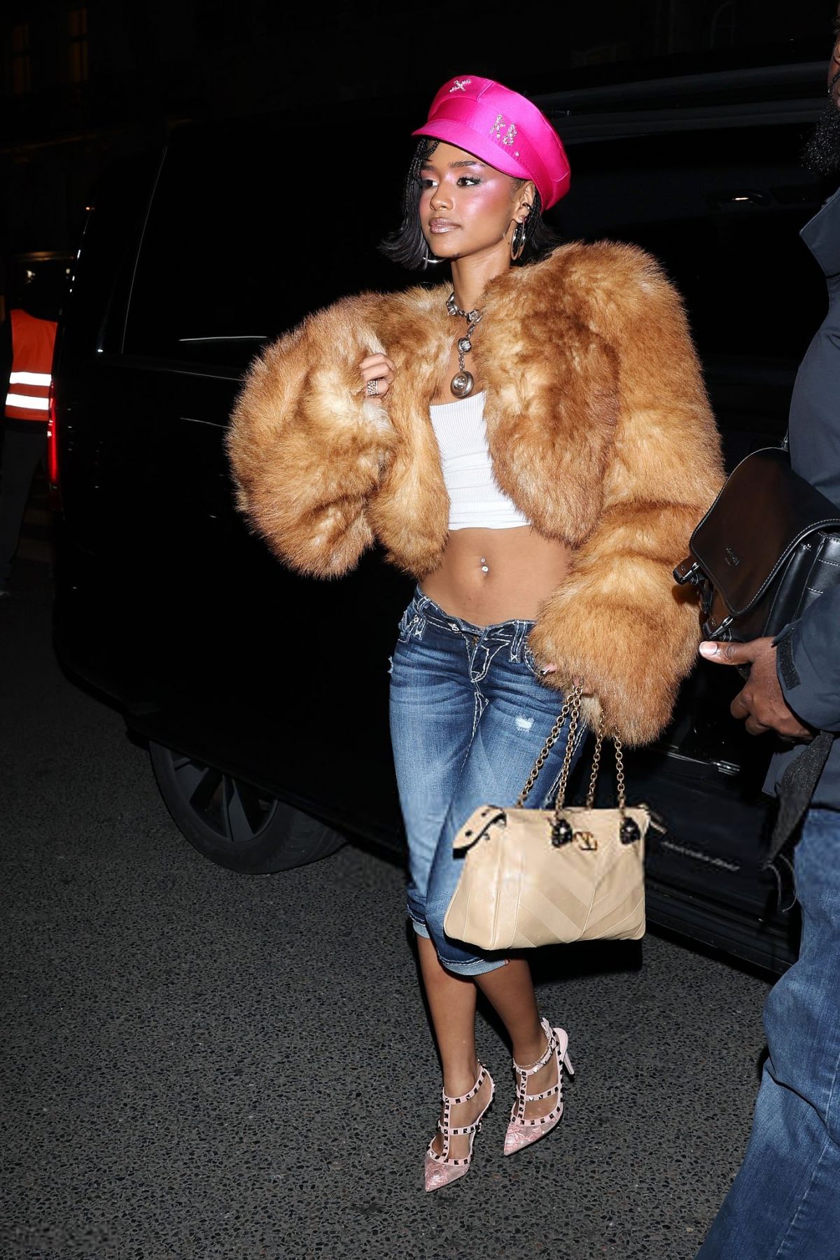 TYLA Arrives at Valentino Haute Couture Show Afterparty in Paris 01/28 ...