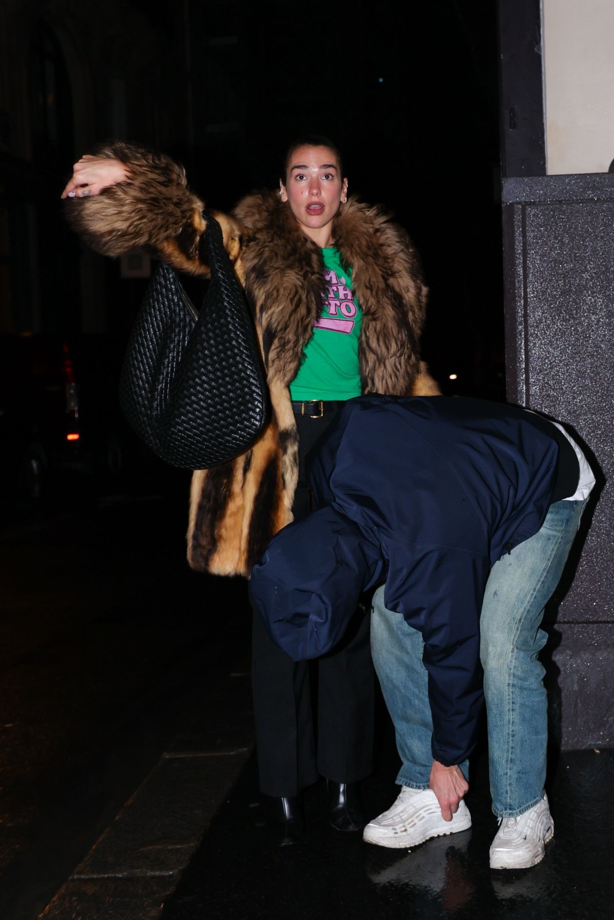 DUA LIPA and Callum Turner Leaves Dinner with Tate McRae at Le Voltaire ...