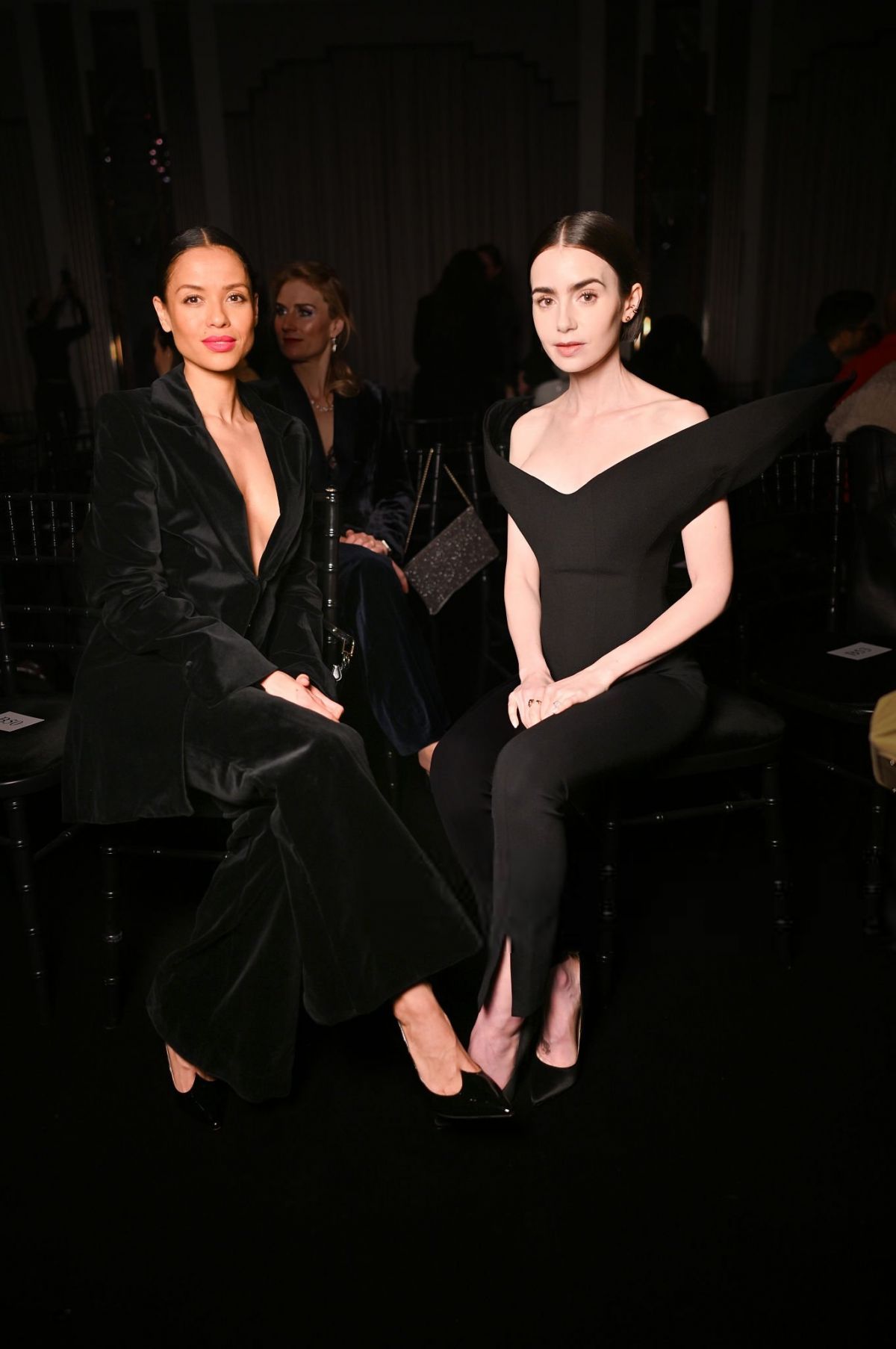 LILY COLLINS at Harris Reed A/W ’26 Show at London Fashion Week 02/19 ...