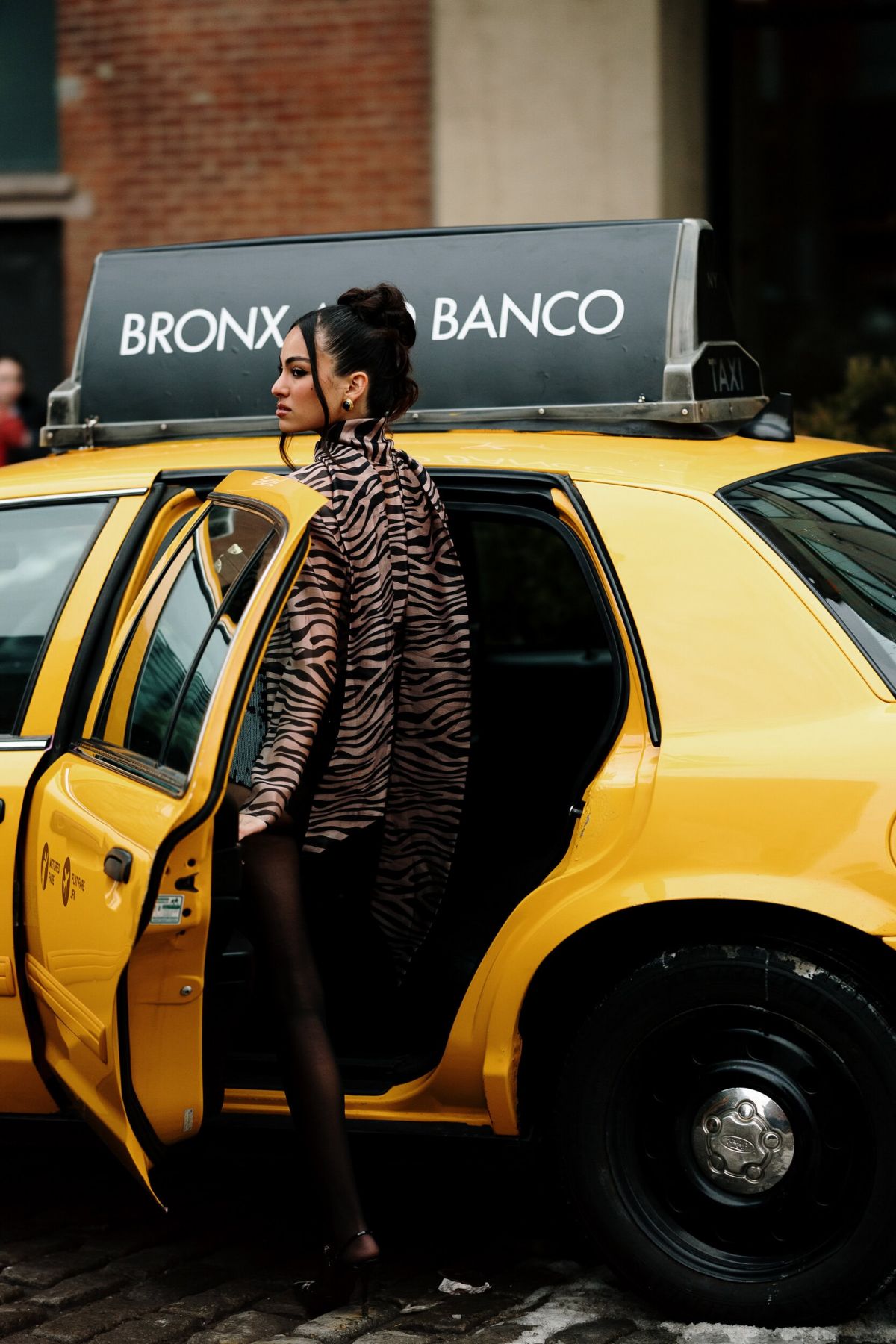 NICOLE SAHEBI Arrives at Bronx and Banco Show at New York Fashion Week ...