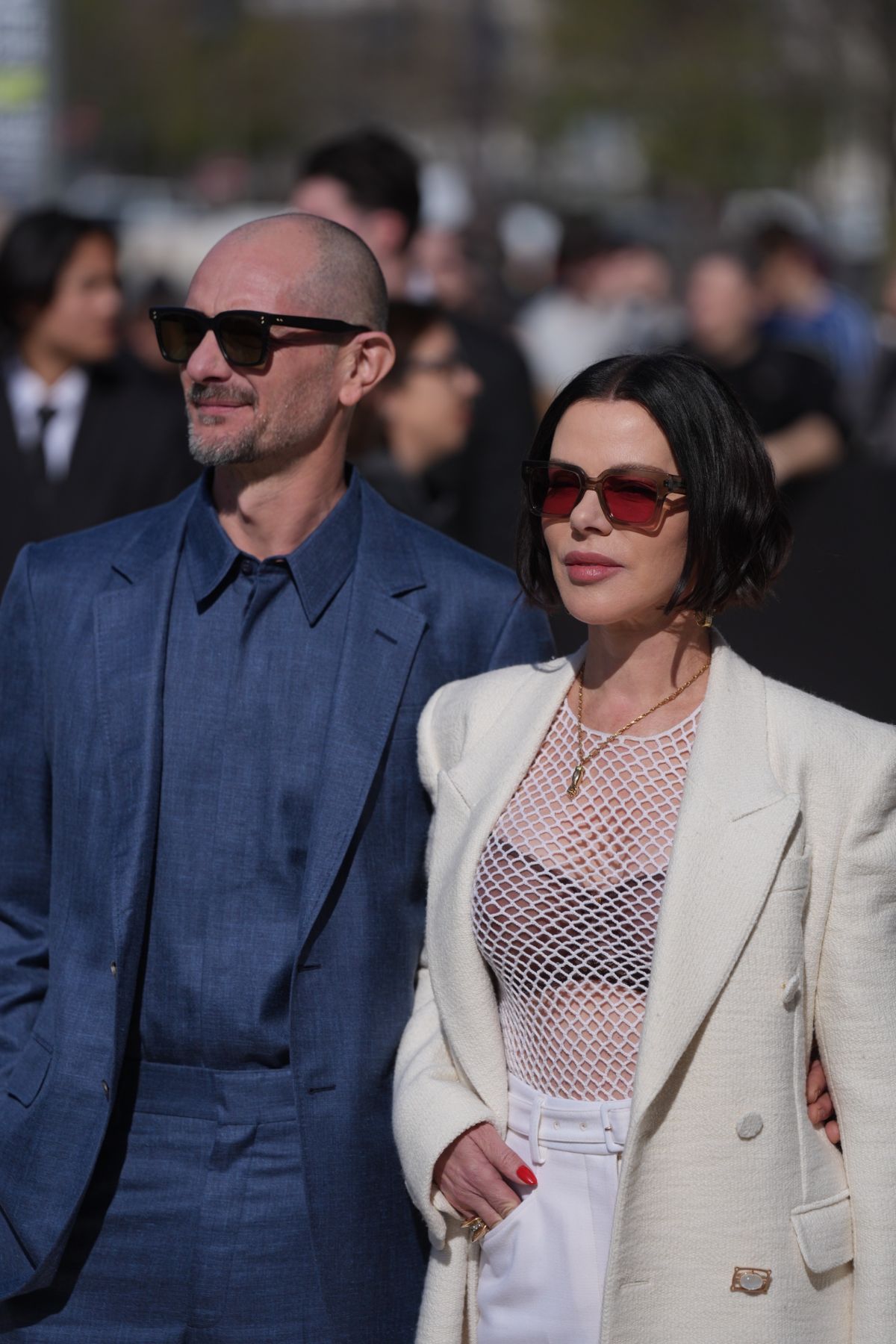 DEBI MAZAR at Gabriela Hearst Show at Paris Fashion Week in Paris 03/09 ...