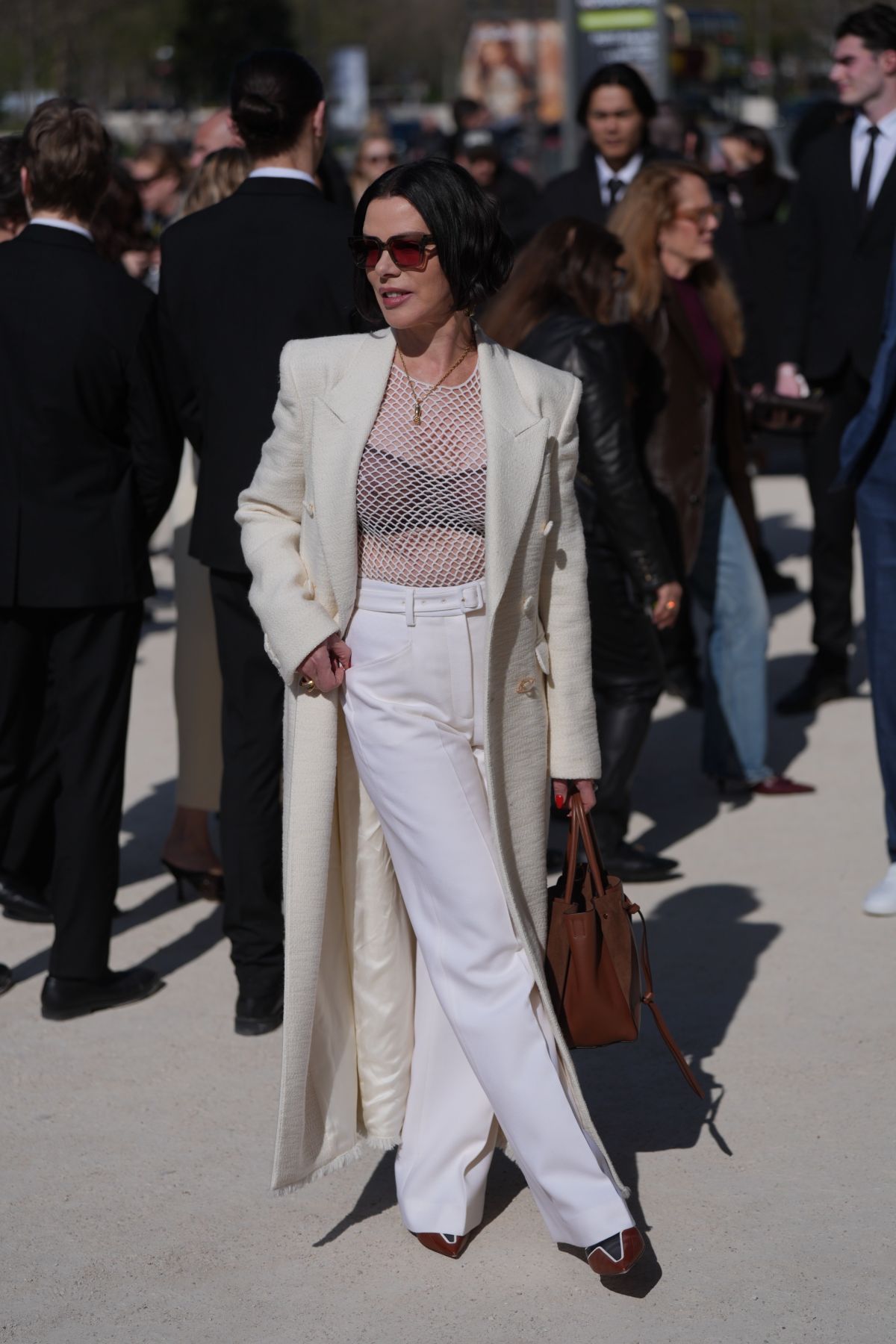 DEBI MAZAR at Gabriela Hearst Show at Paris Fashion Week in Paris 03/09 ...